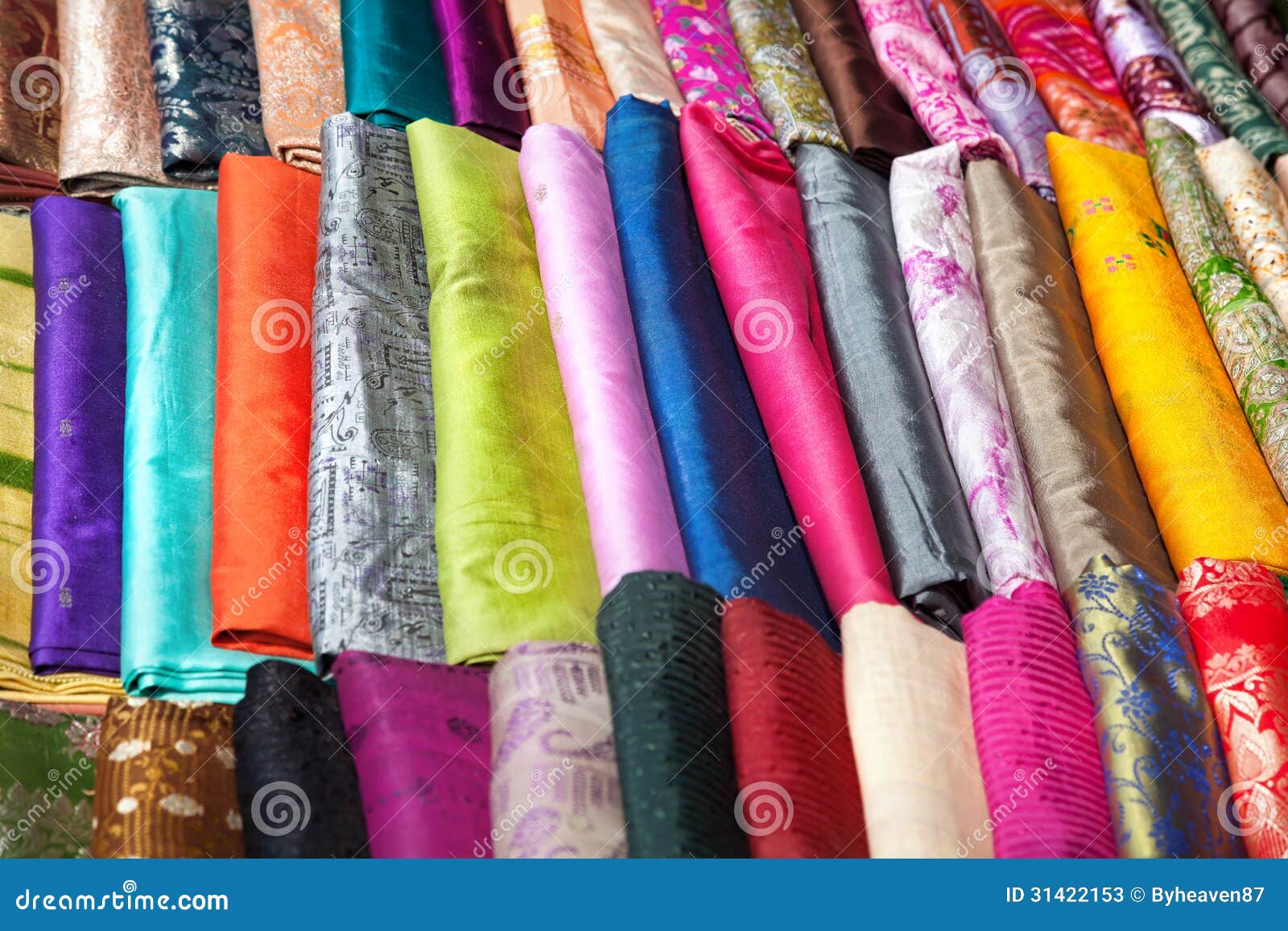 Indian cloth at market stock image. Image of green, india - 31422153
