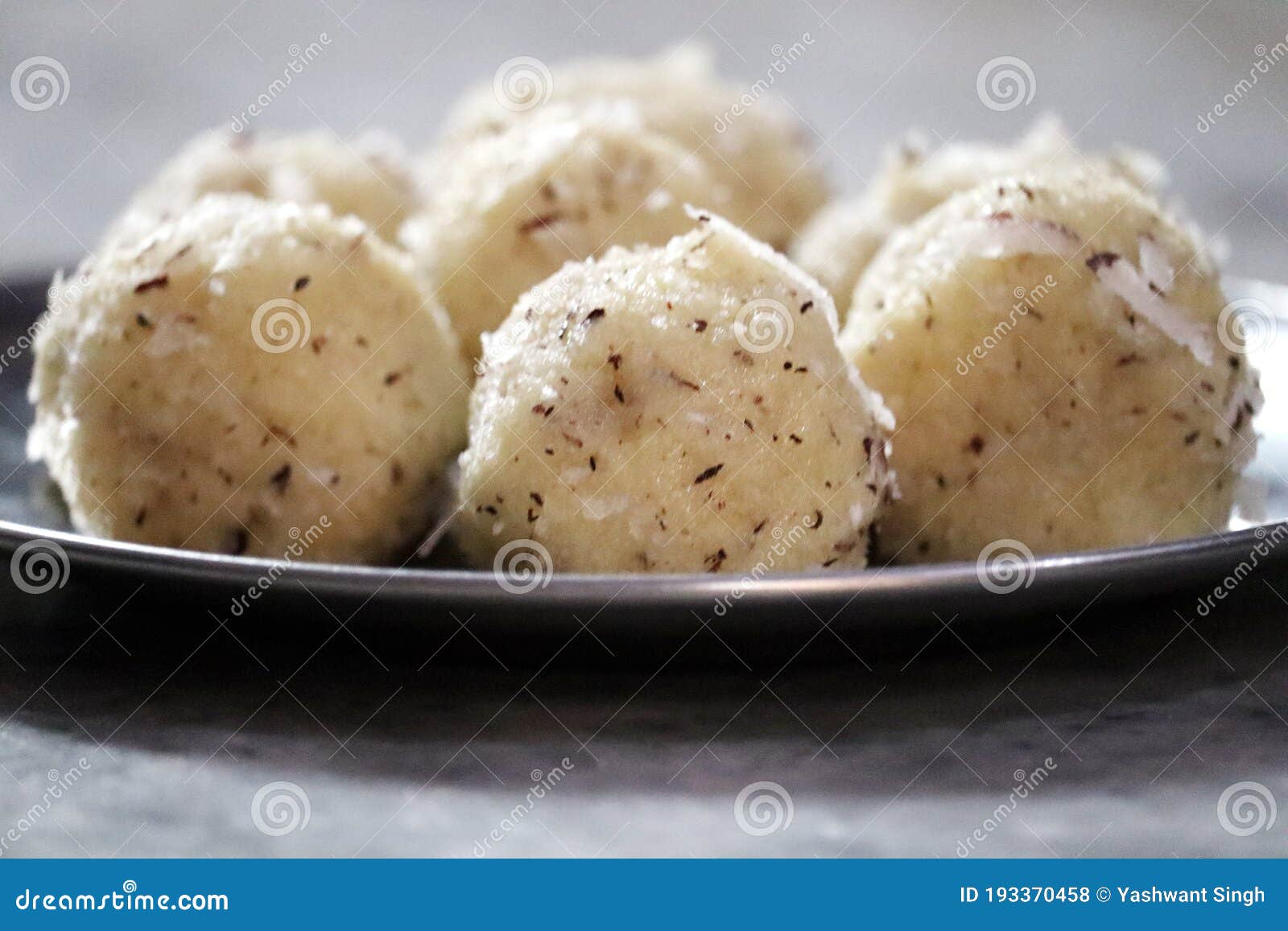 Indian Coconut Sweet Dish on a Plate Stock Photo - Image of sweet, food ...