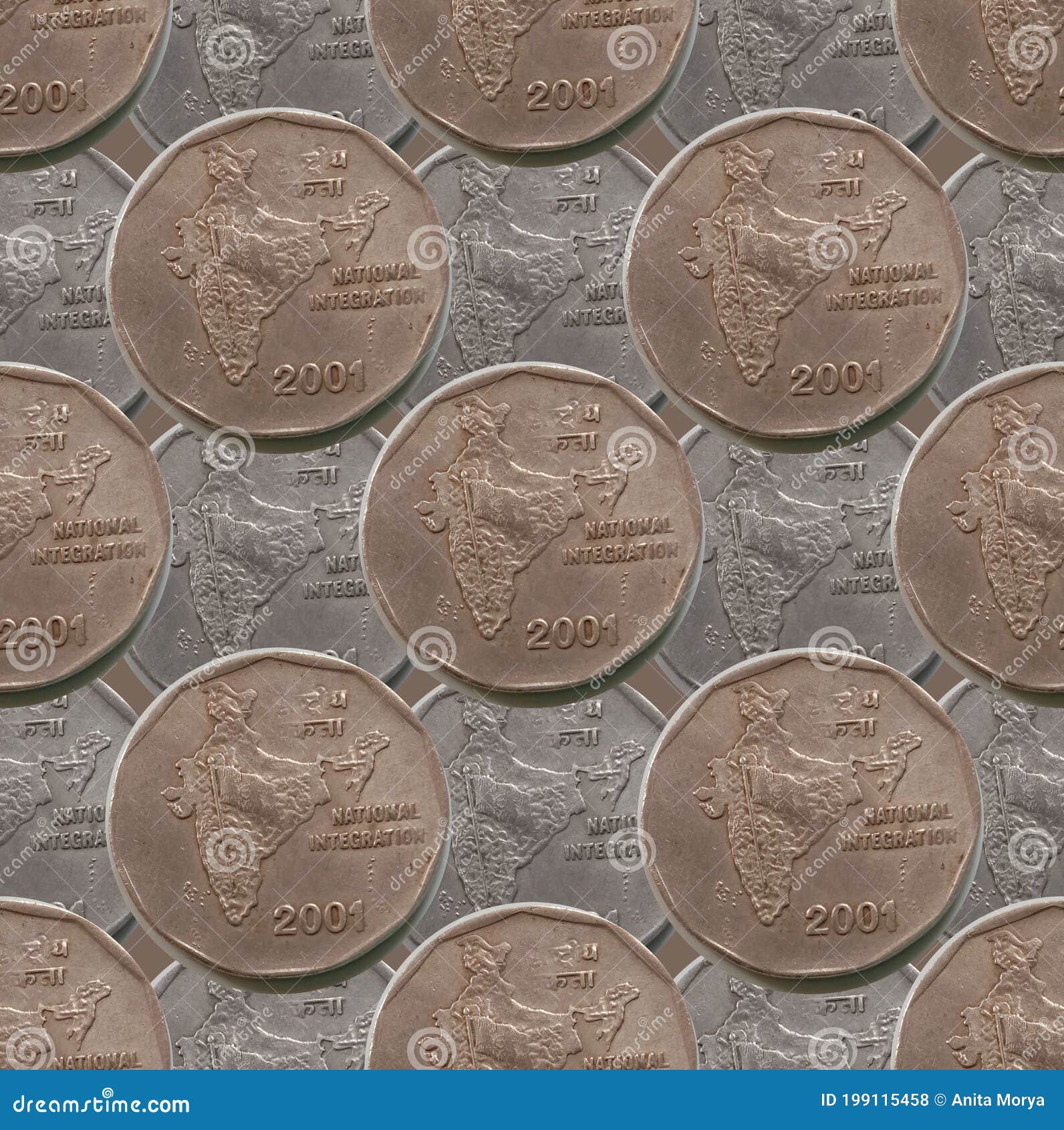 Indian Coin Seamless Pattern Design Stock Photo - Image of coins ...