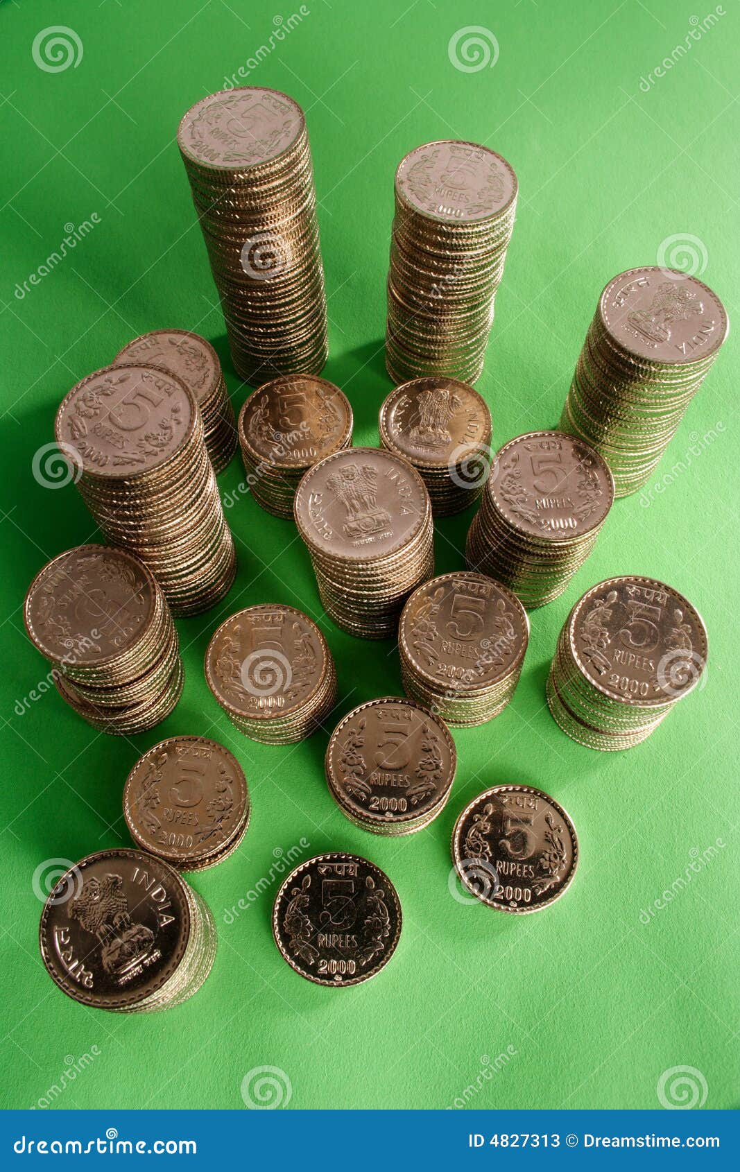Indian coins stock image. Image of cash, golden, money - 4827313
