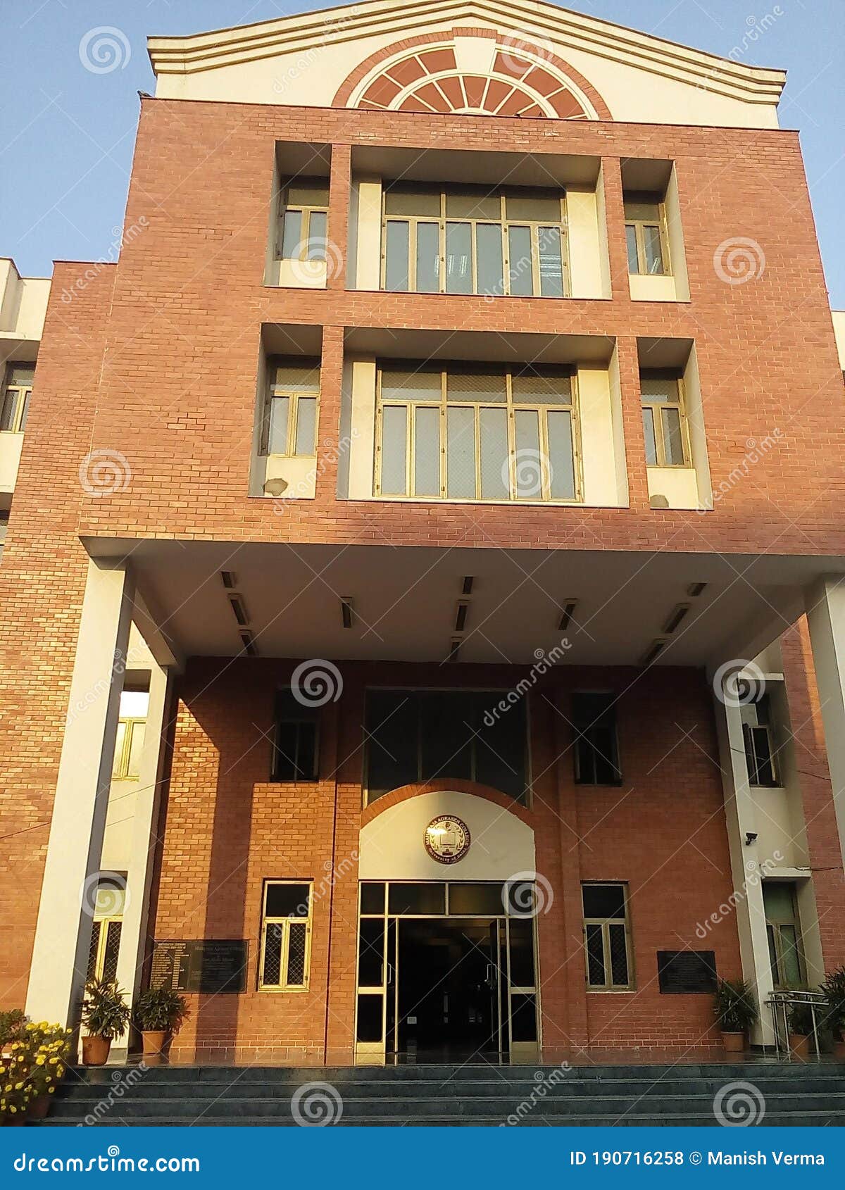 Indian College Maharaja Aggression Delhi University Front View Stock ...