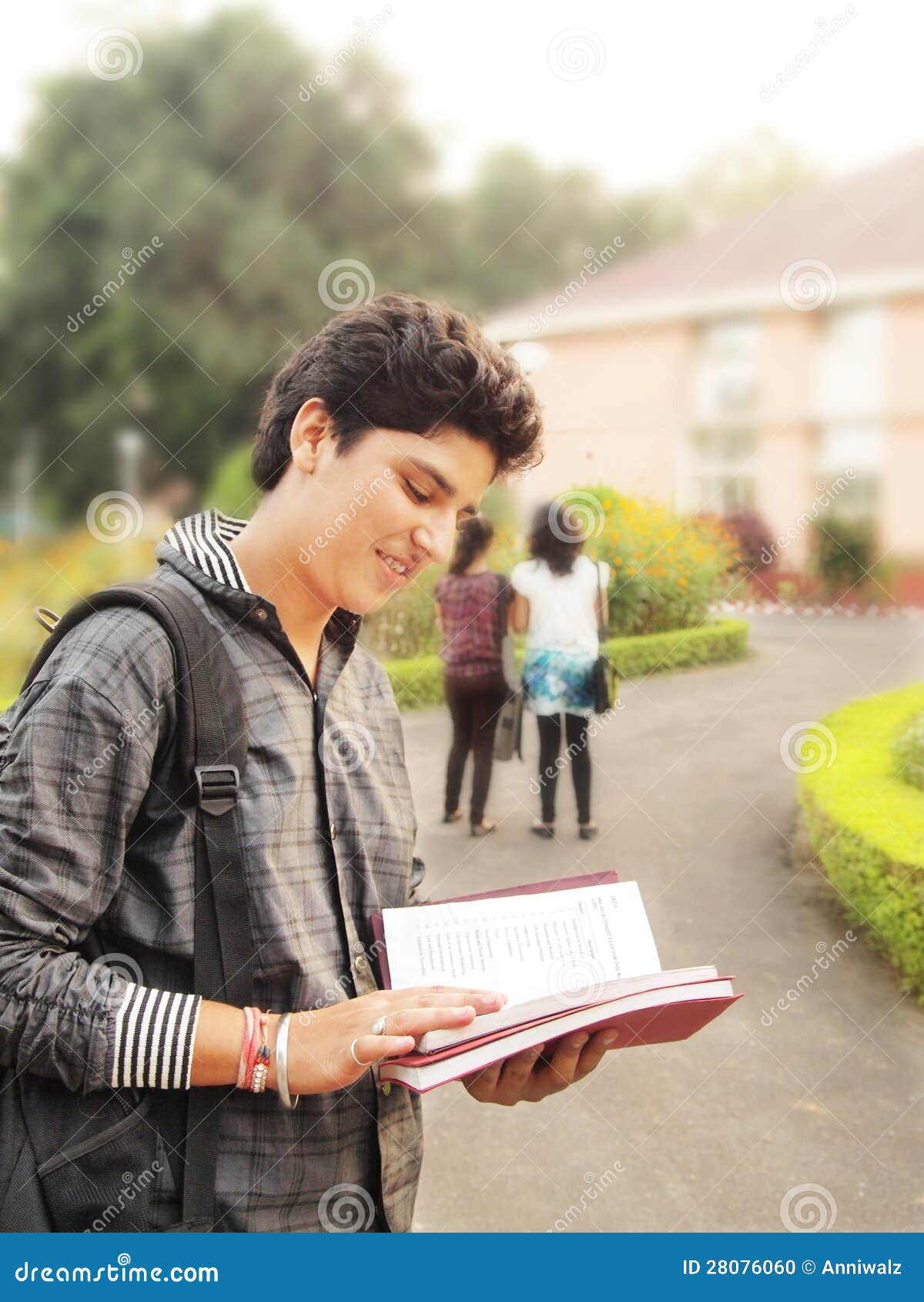 Indian College Student Going To Campus. Stock Photo - Image of person ...