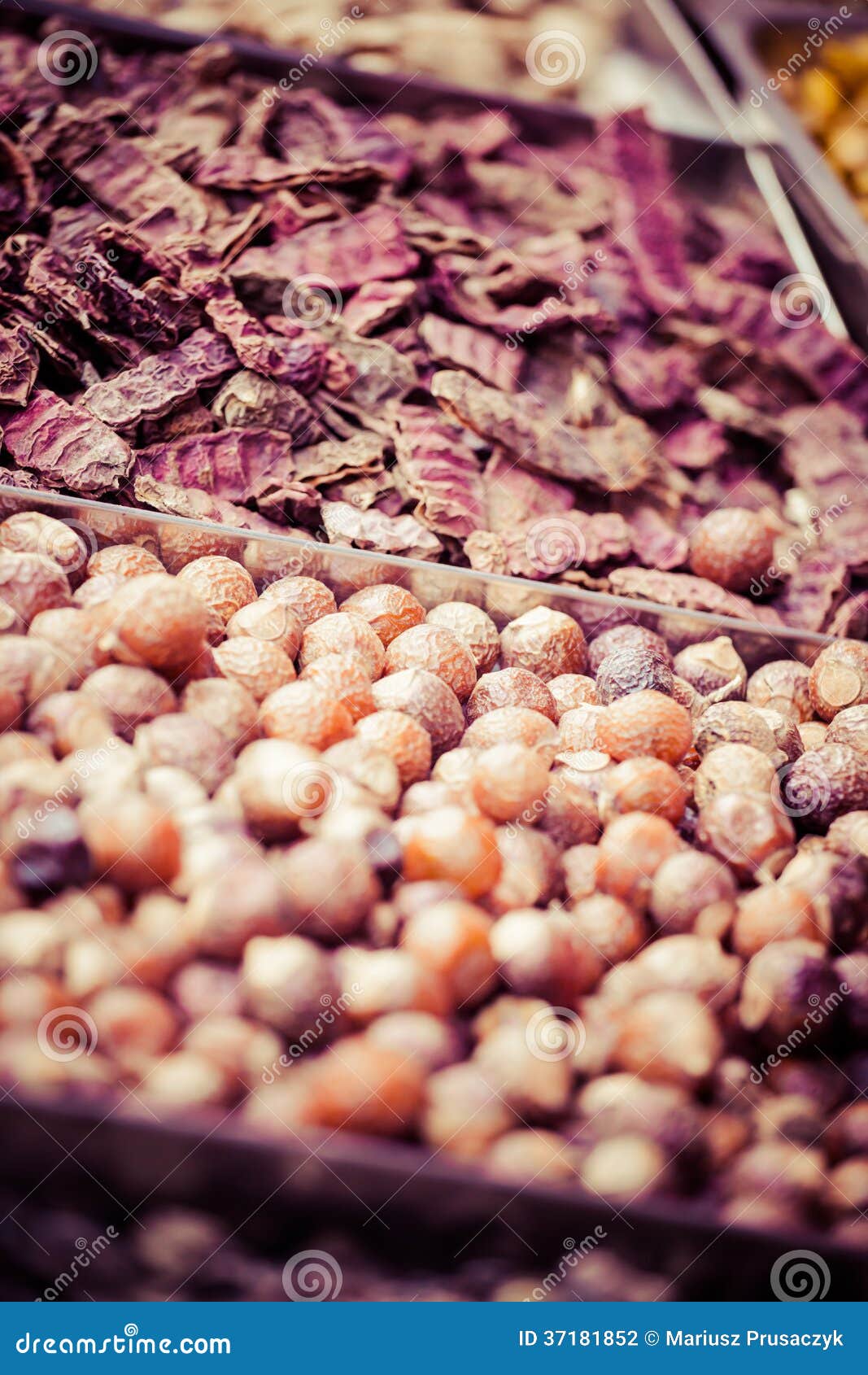 Indian Colored Spices at Local Market in, India Stock Photo - Image of ...