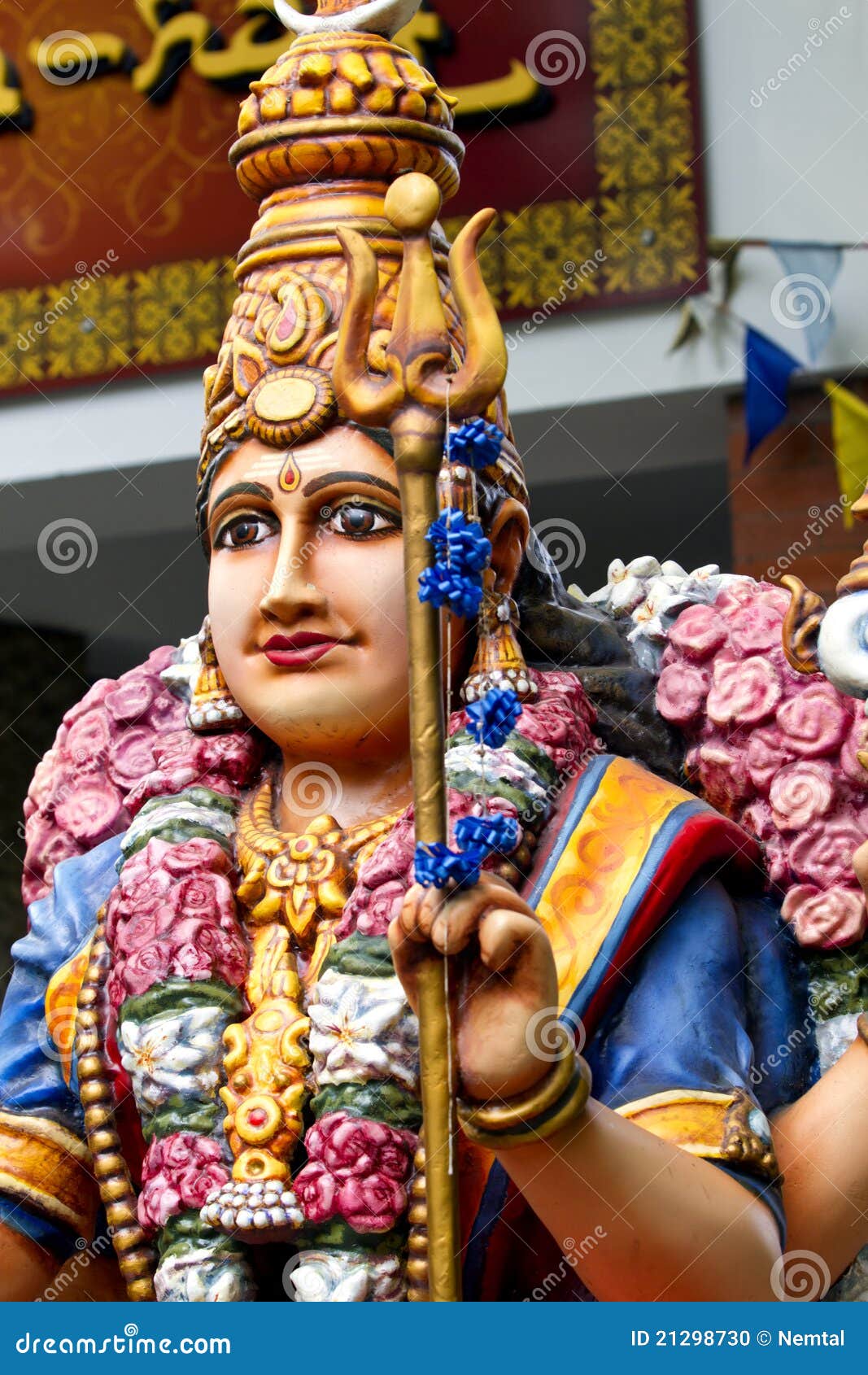 Indian colored statue stock photo. Image of gold, detail - 21298730