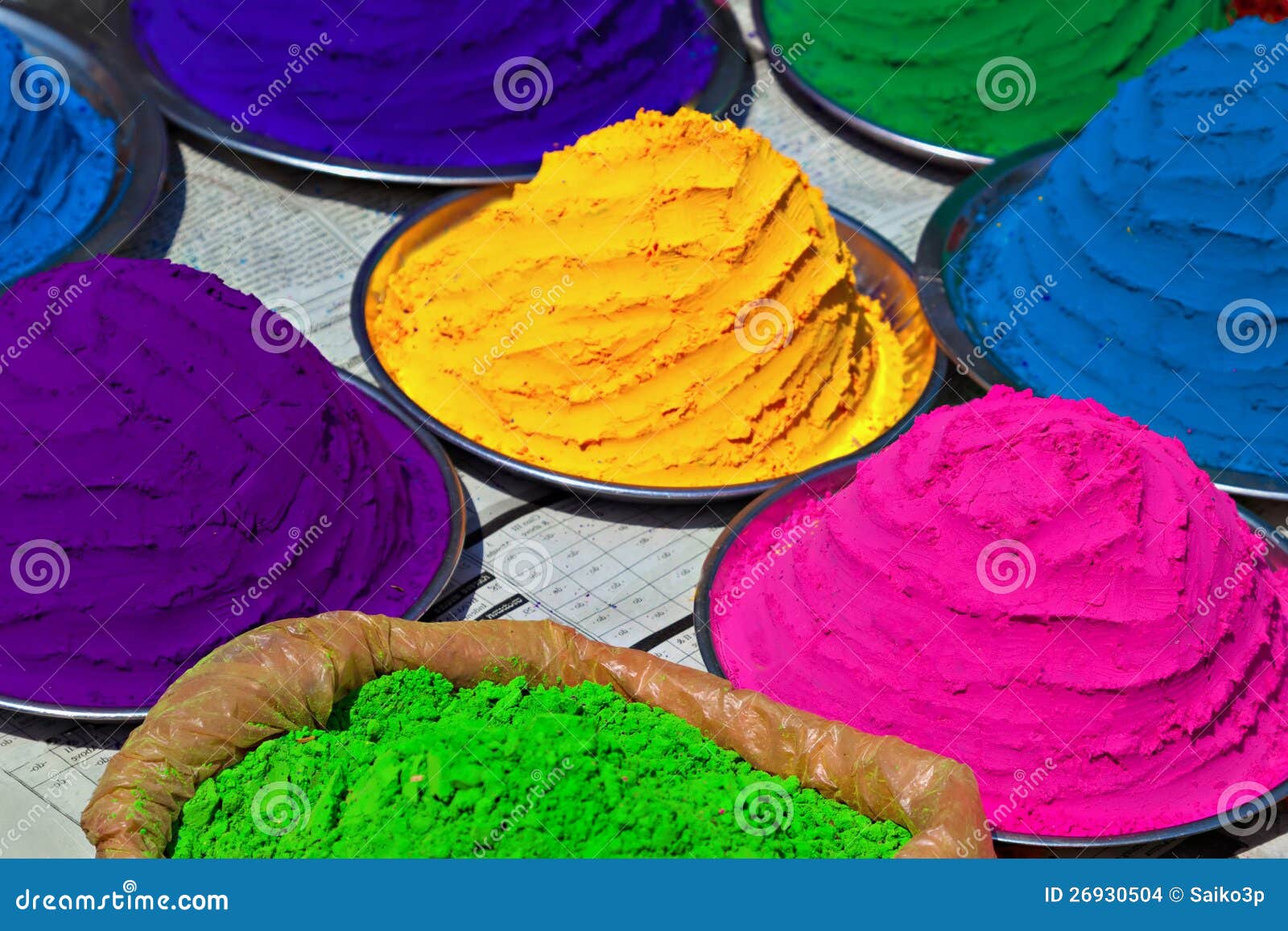 Indian colorful powder stock photo. Image of green, indian - 26930504