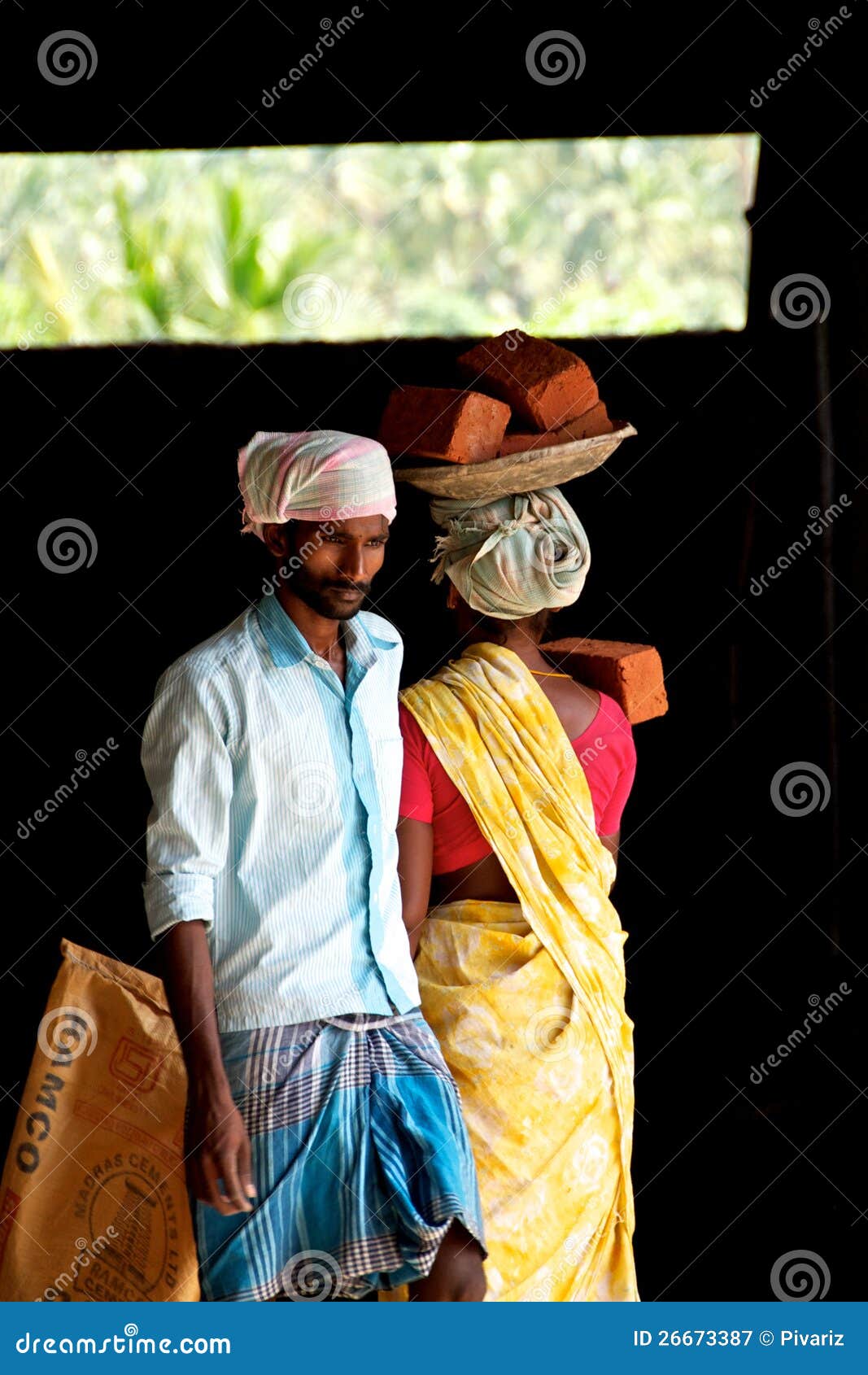 Indian Construction Worker Editorial Image | CartoonDealer.com #32319174