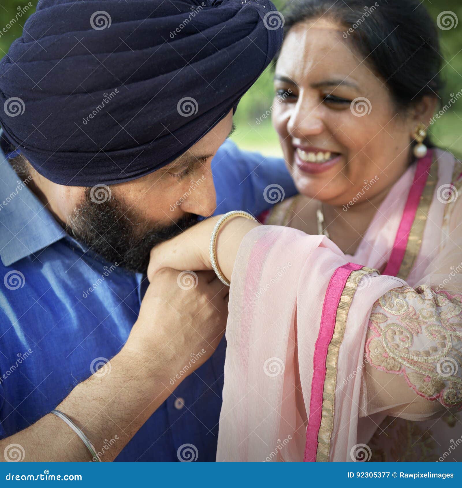 Indian Couple Love Care Concept Stock Image - Image of holding, asian ...
