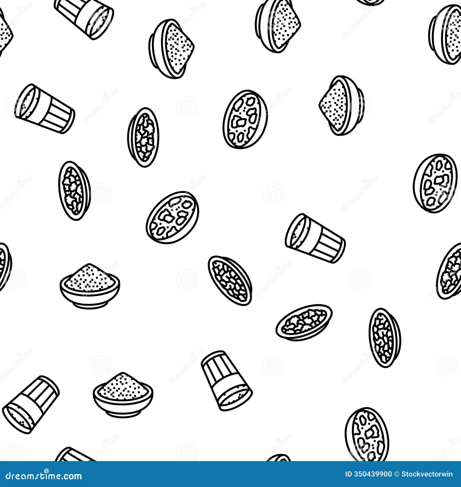 Indian Cuisine Food Curry Seamless Pattern Vector Stock Illustration ...
