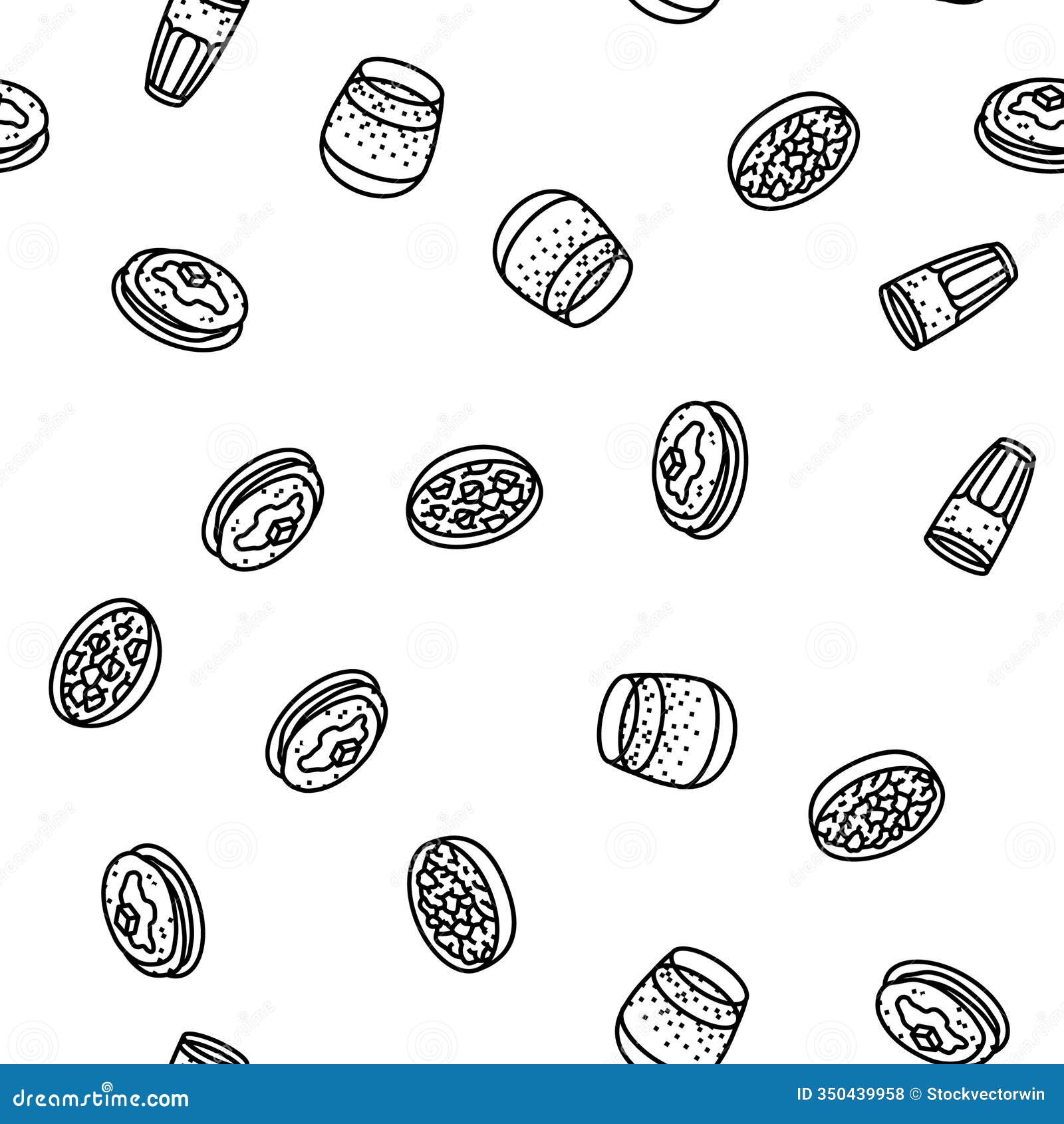 Indian Cuisine Food Curry Seamless Pattern Vector Stock Illustration ...