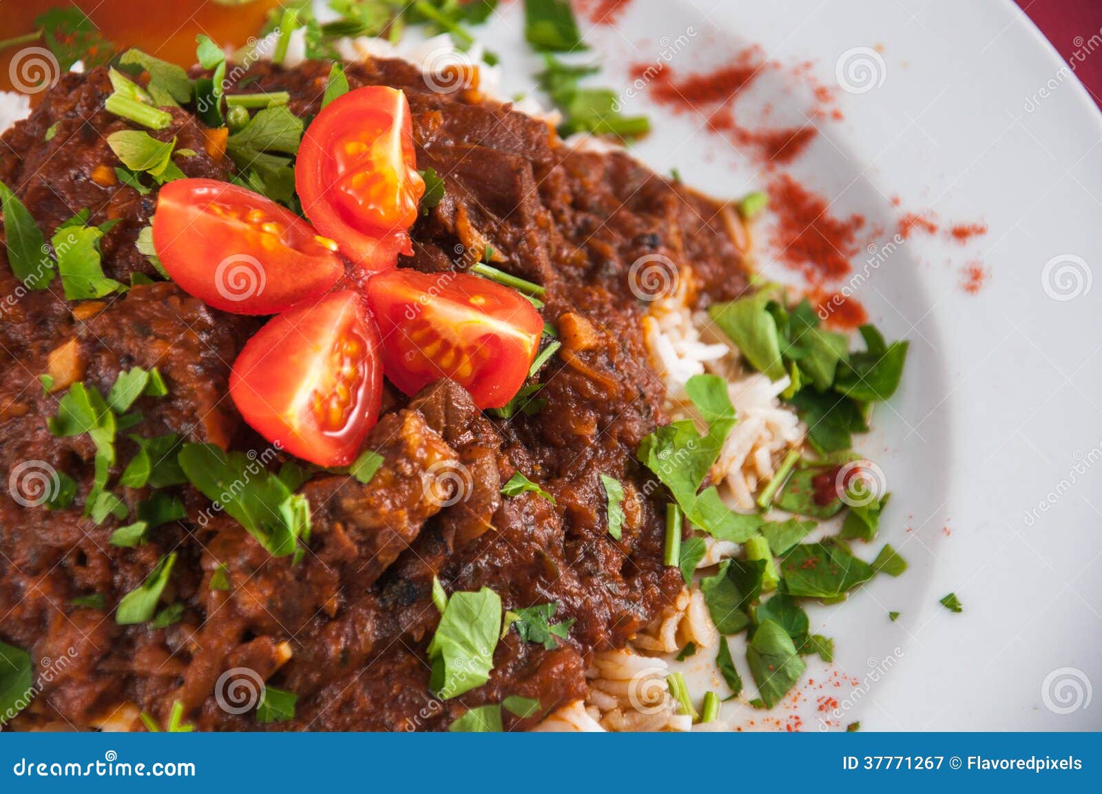 Indian cuisine - Lamb meat stock image. Image of meat - 37771267