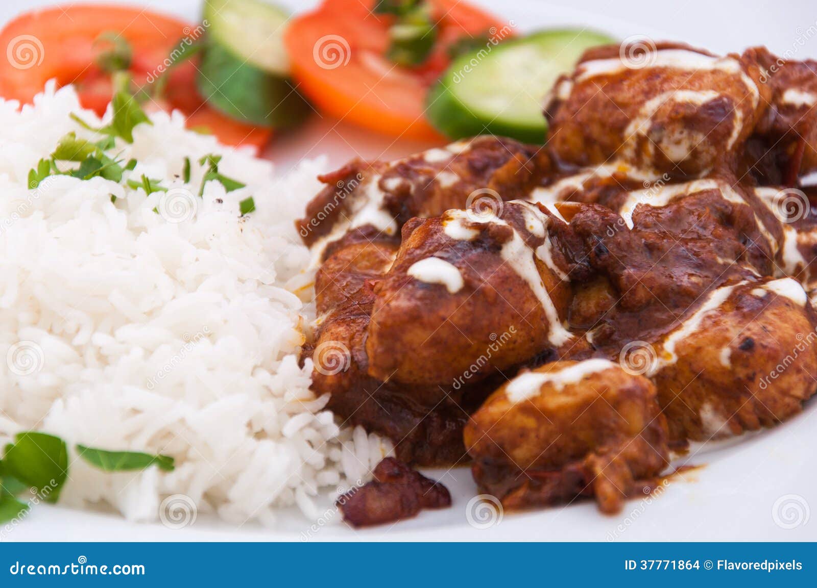 Indian cuisine - Lamb meat stock photo. Image of herbs - 37771864