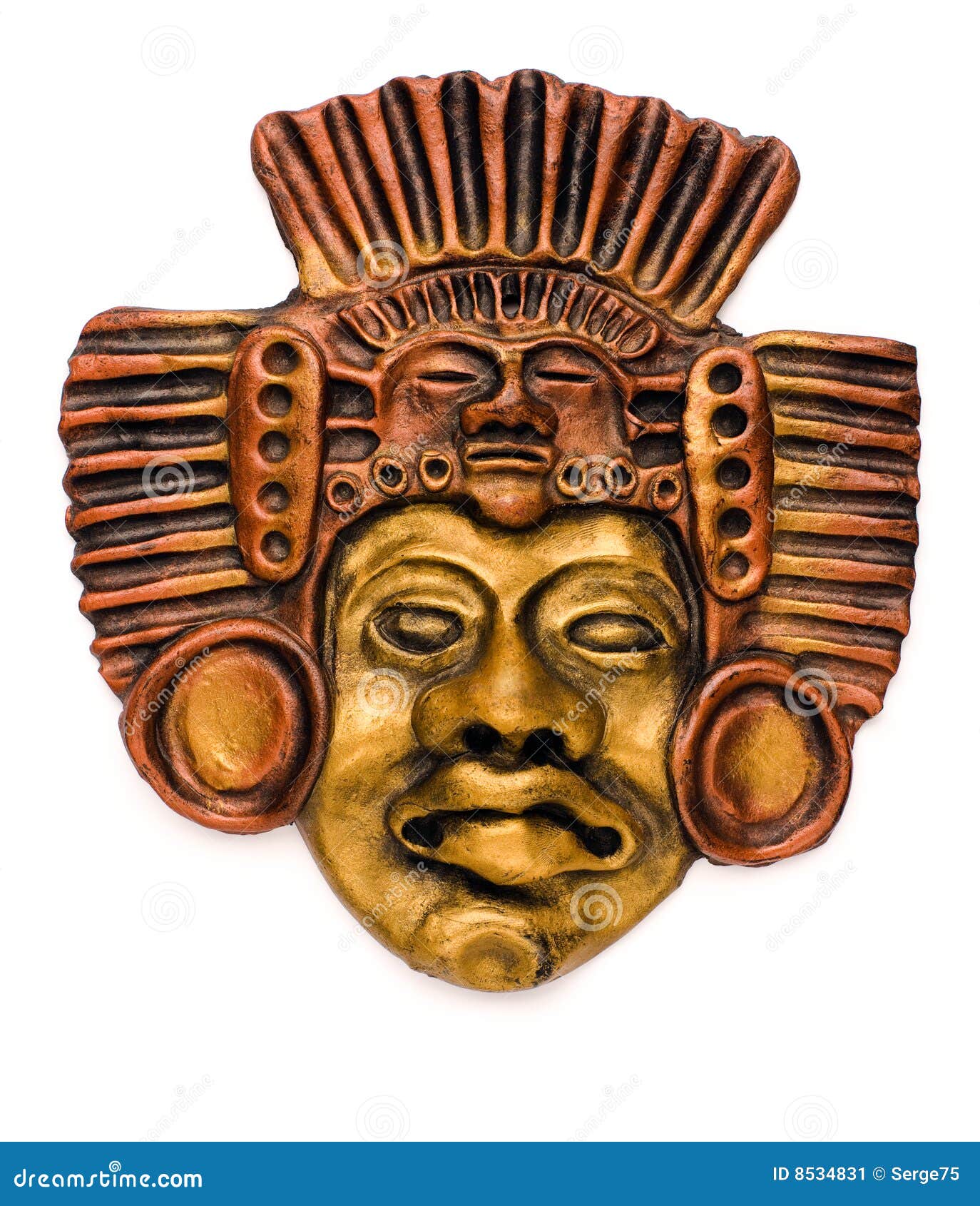 Indian cult mask stock image. Image of expression, carved - 8534831