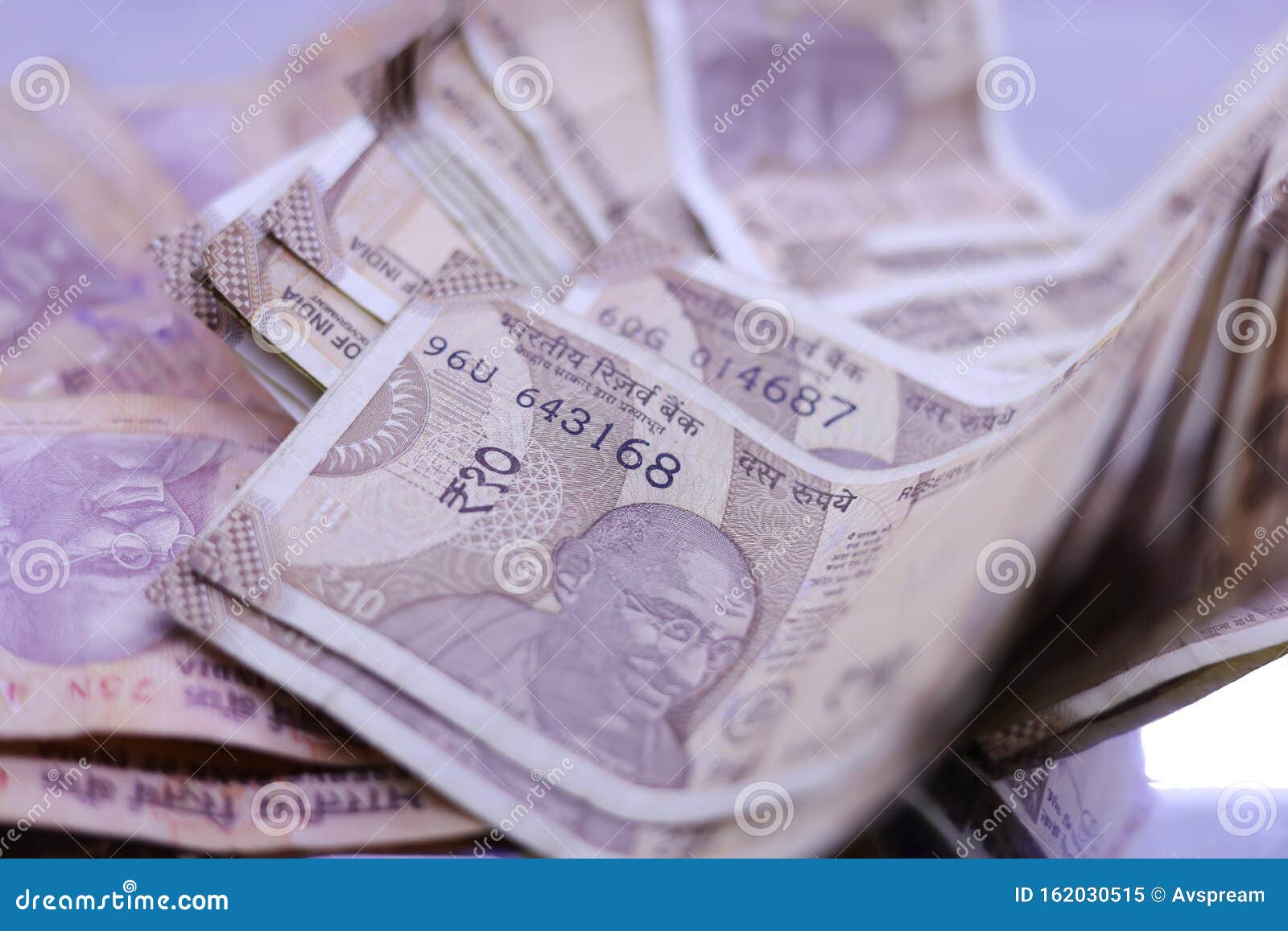 Indian Currency or Money 10 Rupee Notes, White Background Stock Image ...