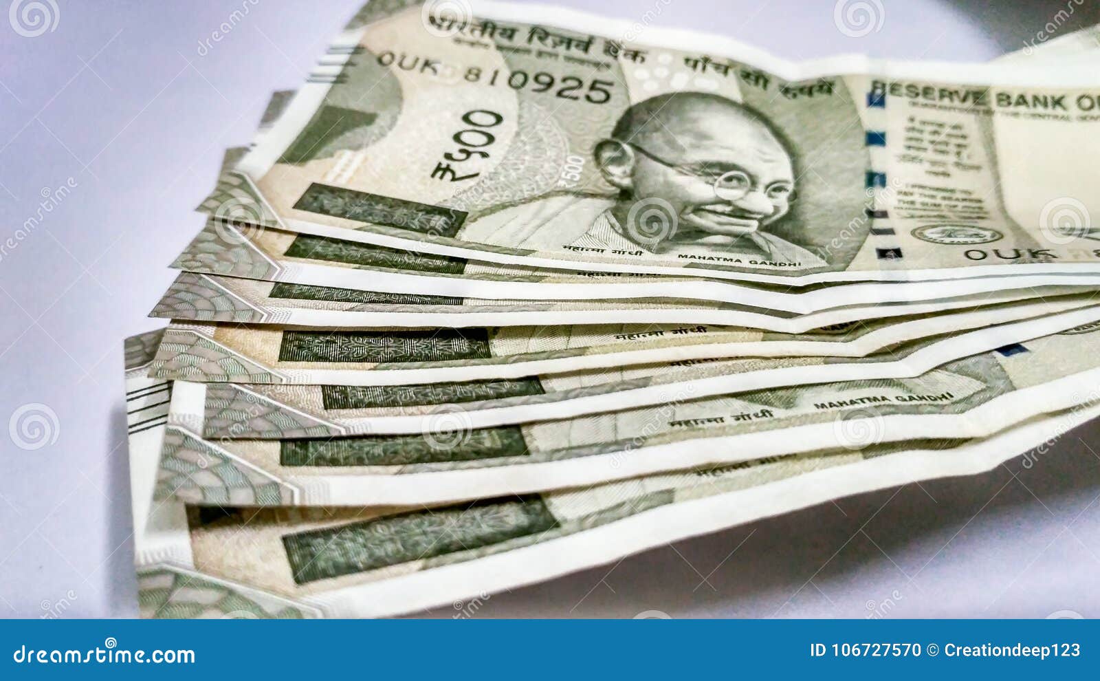 Indian Currency 500 Rs Note Stock Photo - Image of five, bharat: 106727570