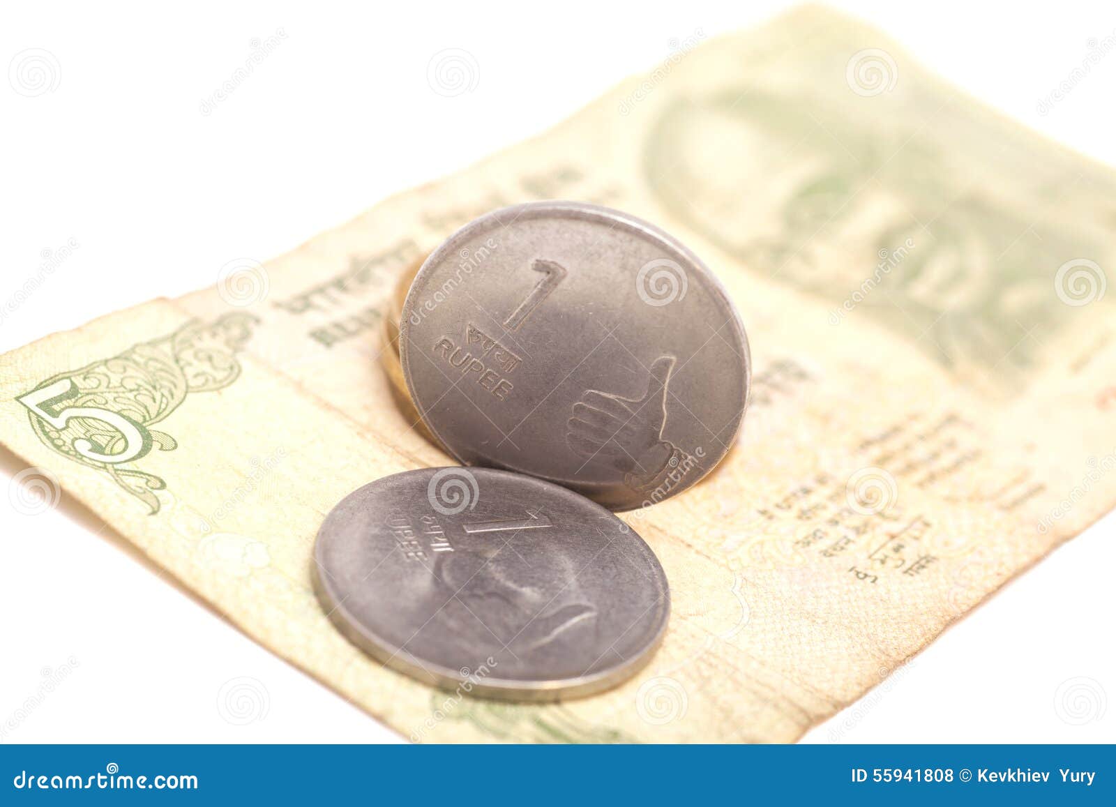 Indian Currency Rupee Notes and Coins Stock Photo - Image of coins ...