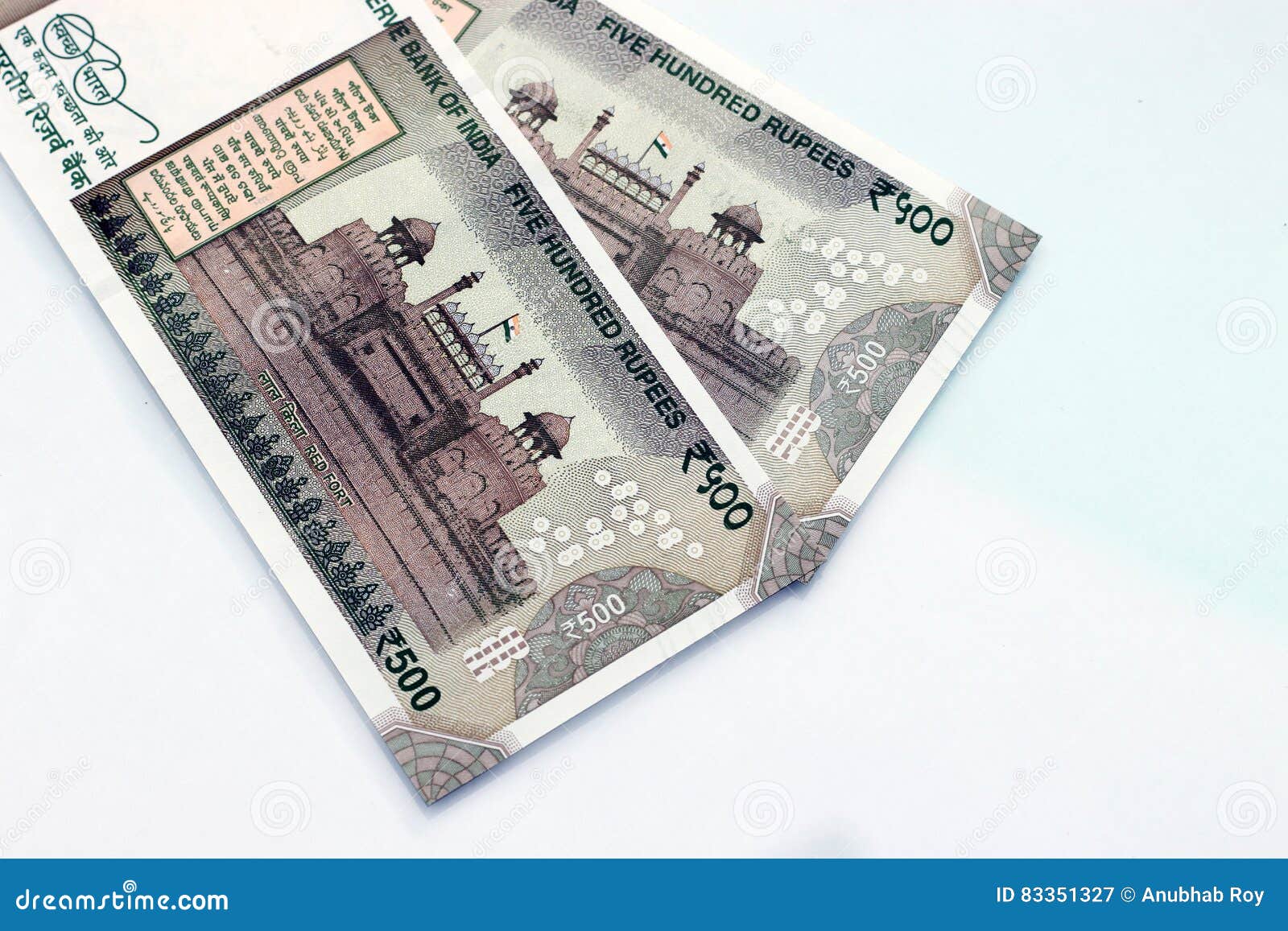 Indian Currency of 500 Rupee Notes. Stock Image - Image of currency ...