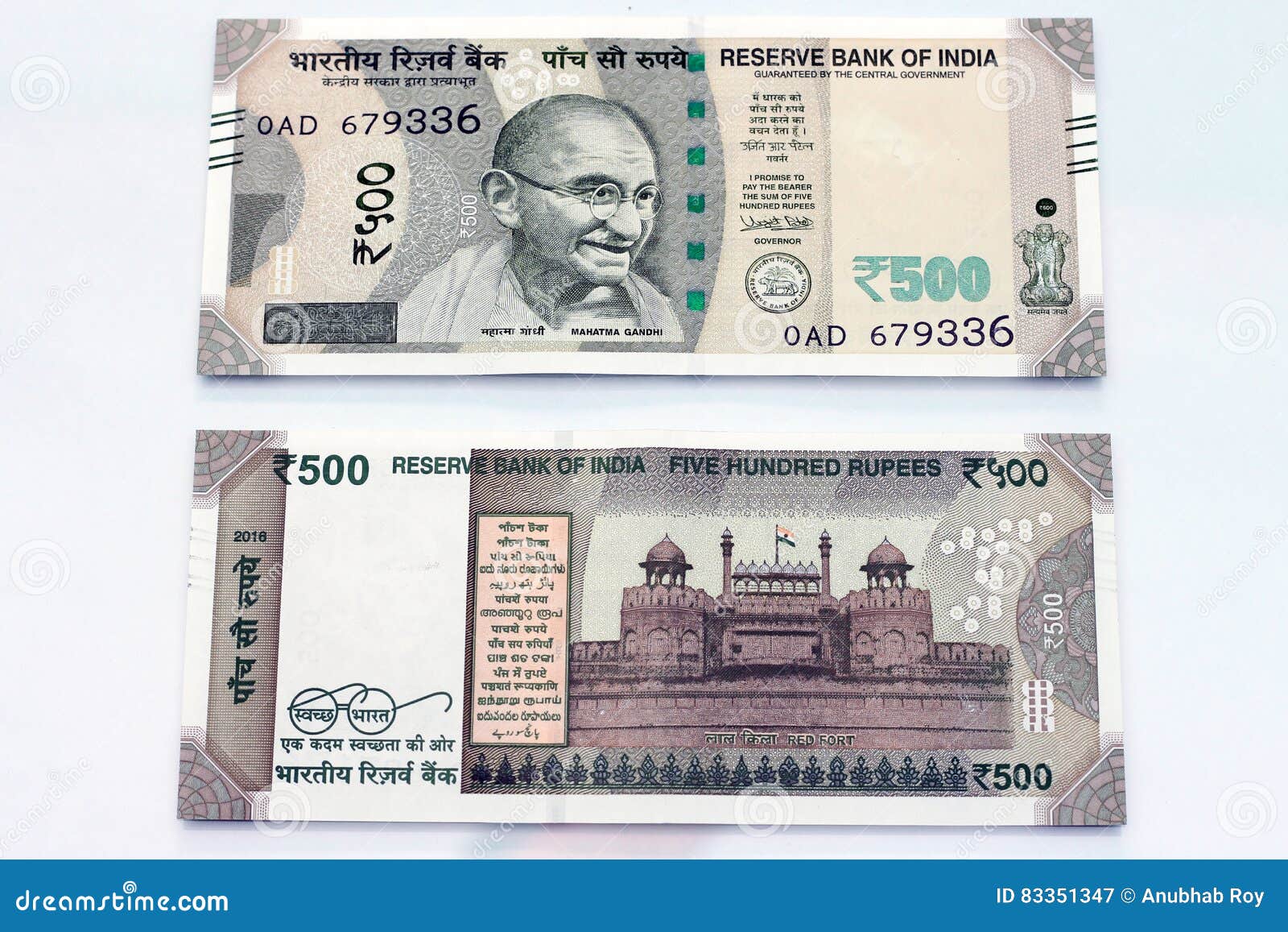 Indian Currency of 500 Rupee Notes. Stock Image - Image of gandhi ...