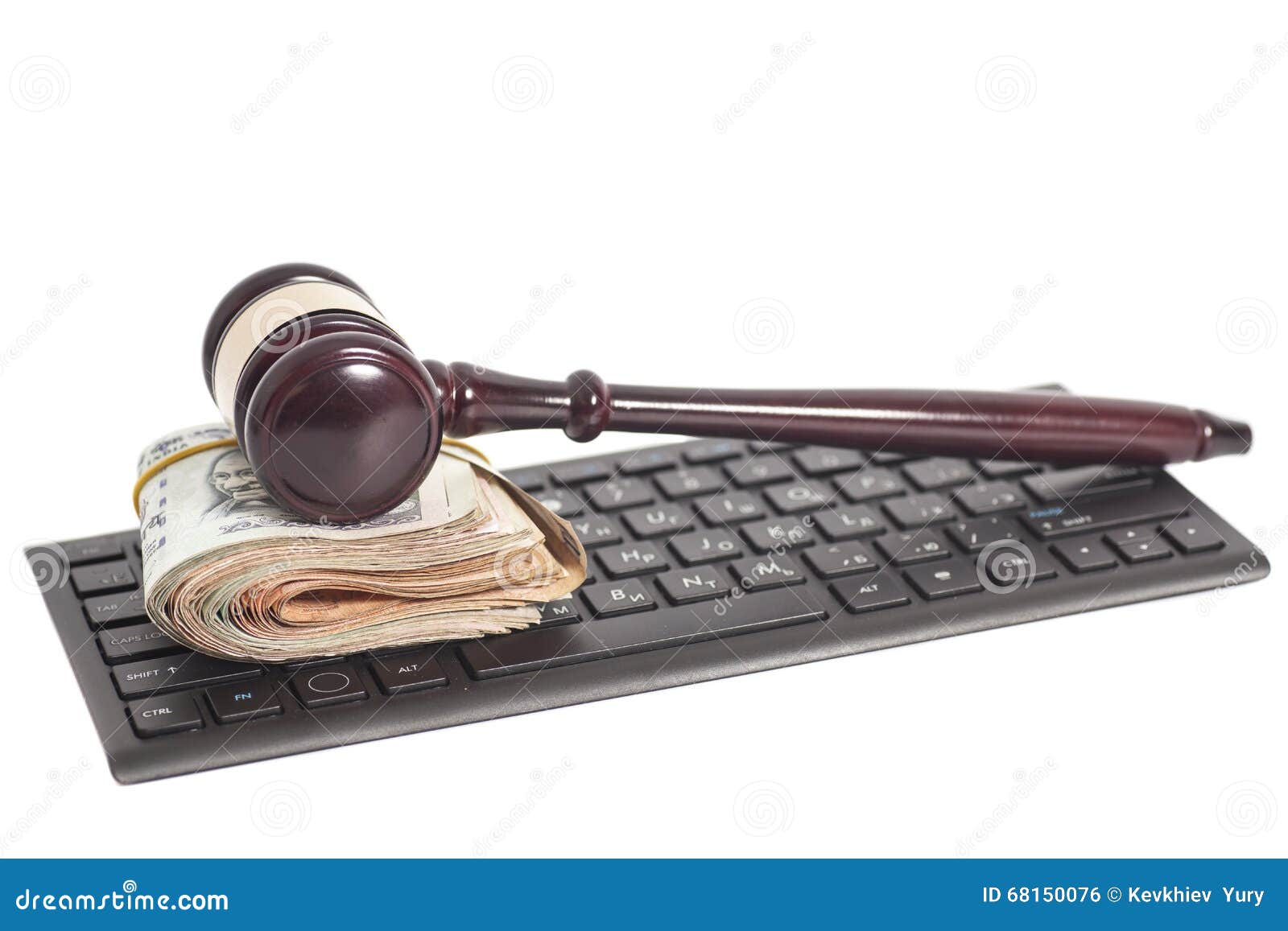 Indian Currency Rupee Notes and Law Gavel on Computer Keyboard Stock ...