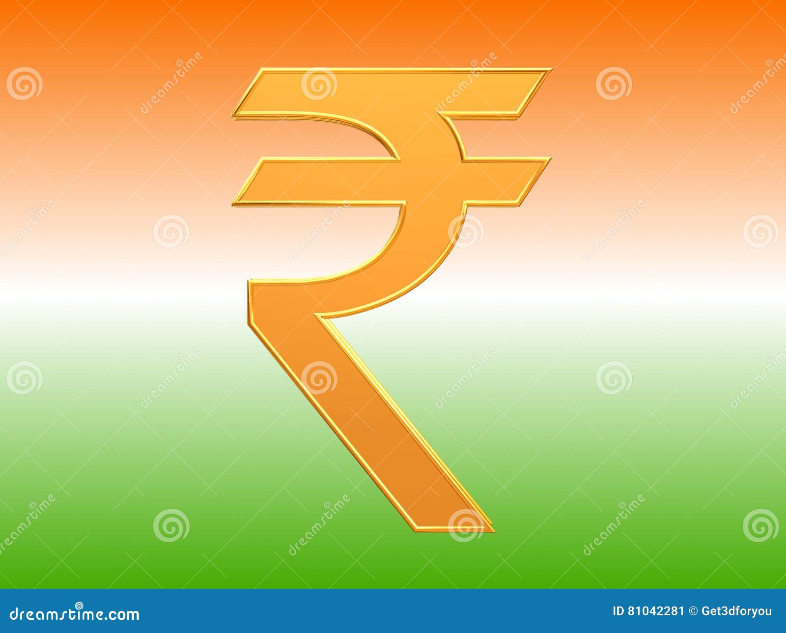 Indian Currency Rupee Symbol Design Stock Illustration - Illustration ...