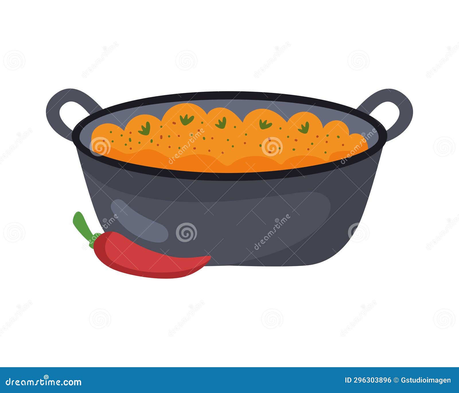 Indian curry illustration stock illustration. Illustration of vector ...