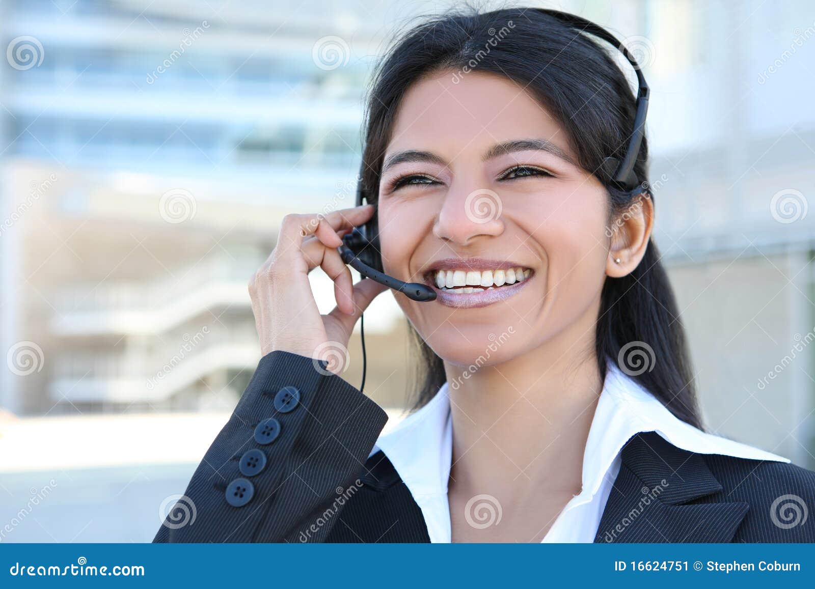 Indian Customer Service Woman Stock Image - Image of friendly, laugh ...
