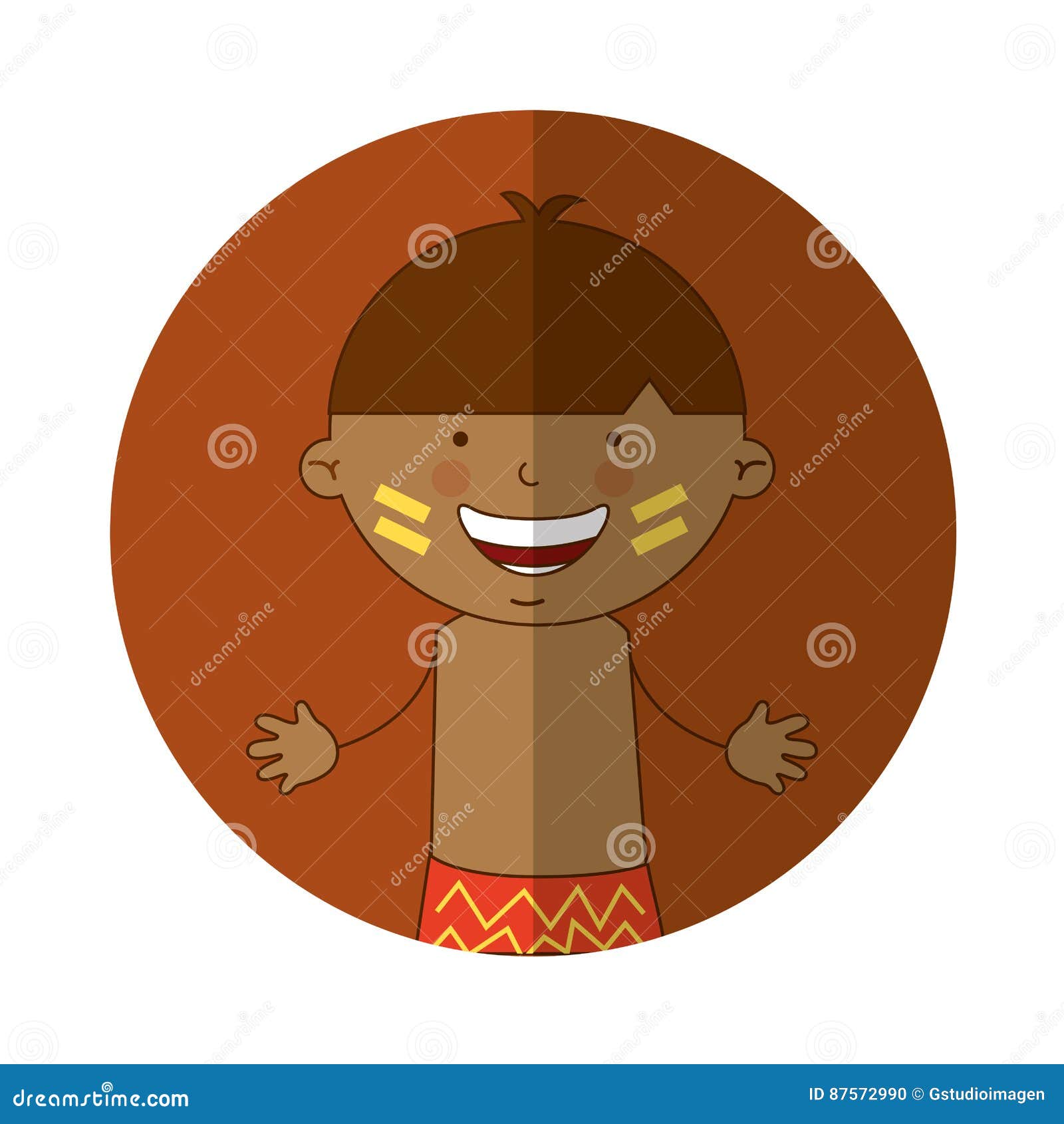 Indian cute boy character stock vector. Illustration of indian - 87572990