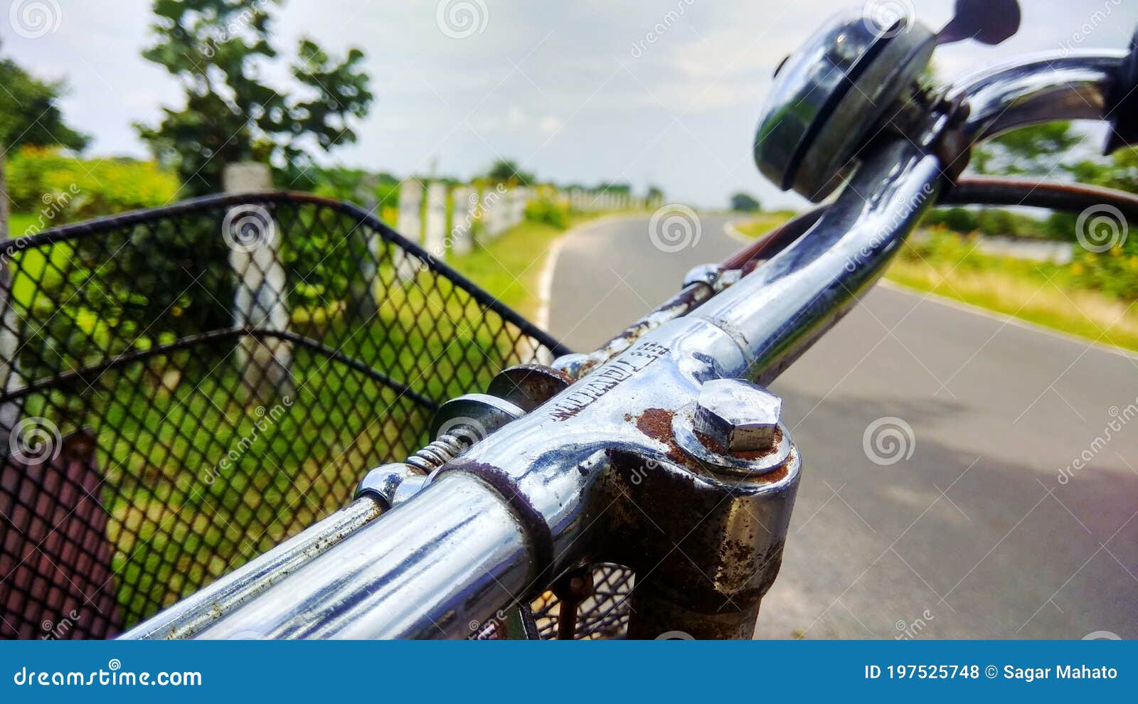 Indian cycle on the road. stock photo. Image of motorcycle - 197525748