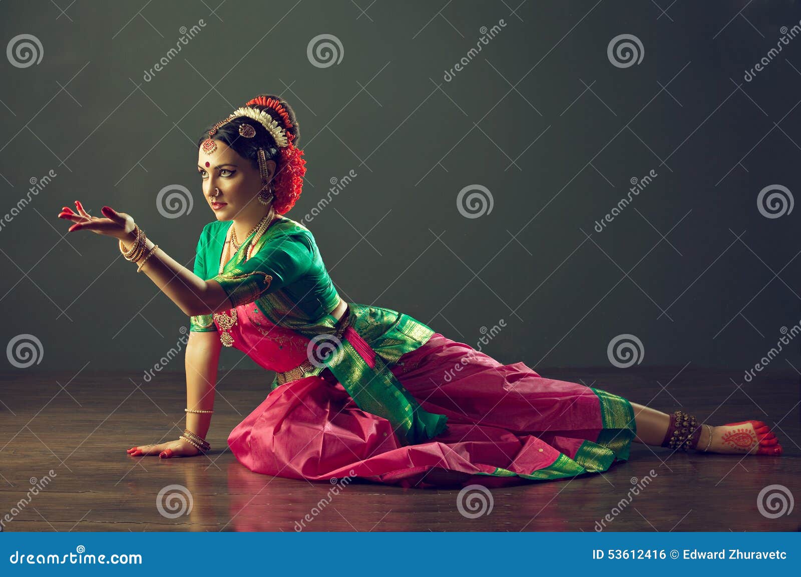 Indian dance stock photo. Image of hindu, belly, expression - 53612416