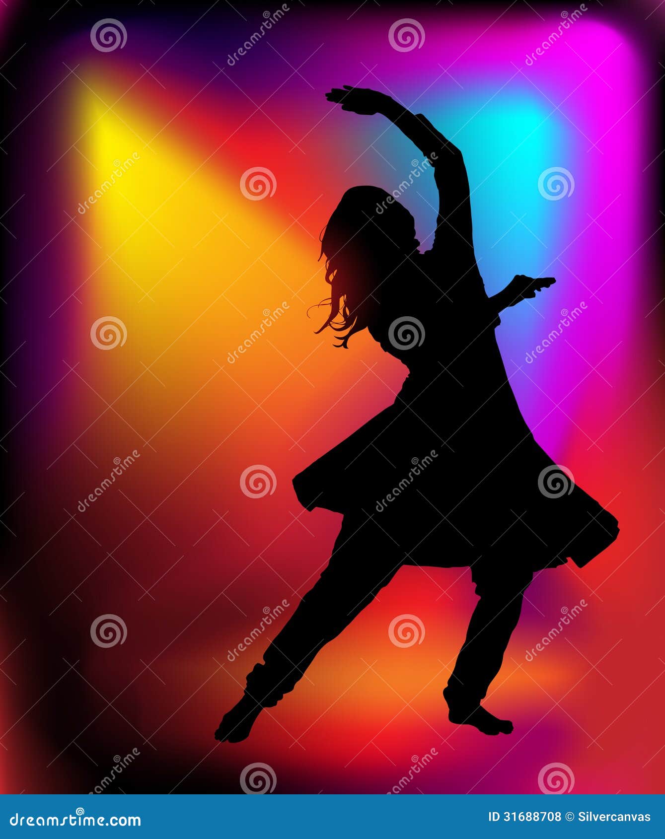 Native American Dancer Silhouette