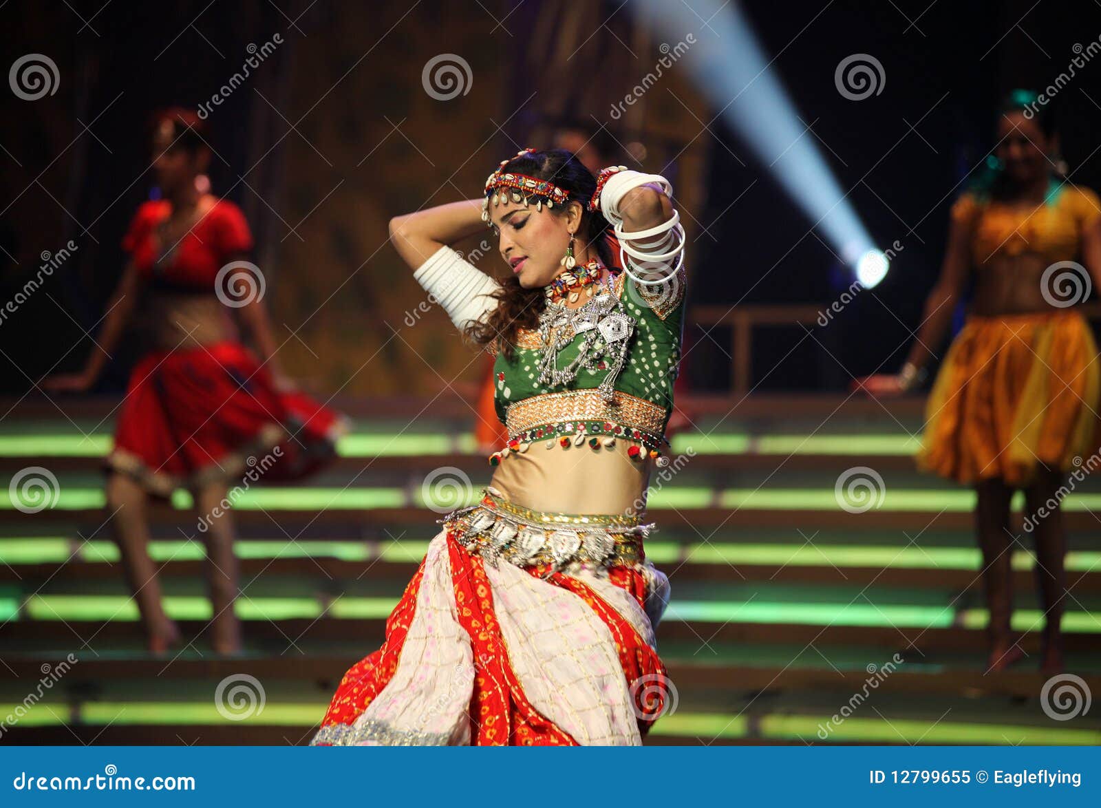 Indian dancing editorial image. Image of famous, bollywood - 12799655