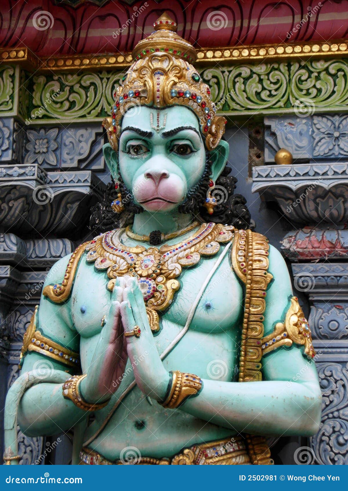 Indian deity Hanuman stock image. Image of colorful, mystical - 2502981