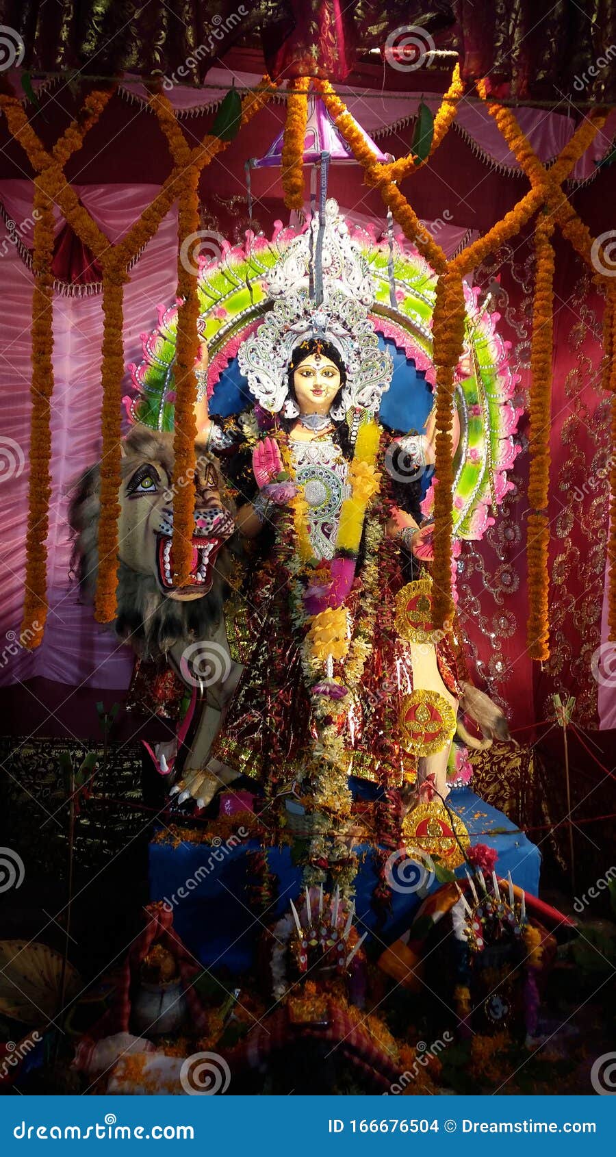 Indian Devi Sontoshi Mata for Blessing Us Editorial Stock Image - Image ...