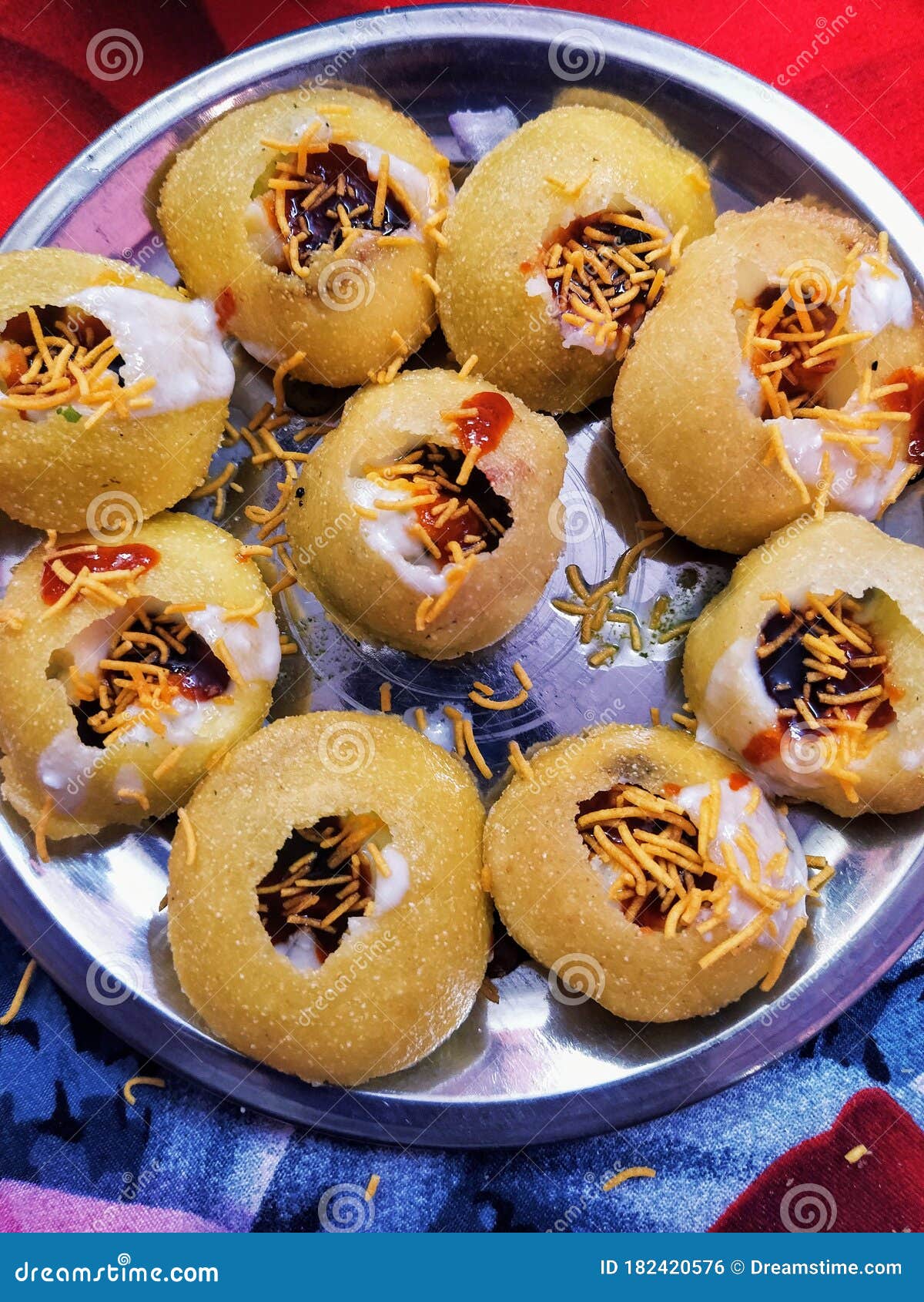 Indian Dish Its Very Famous is Name is Golgapa Stock Photo - Image of ...