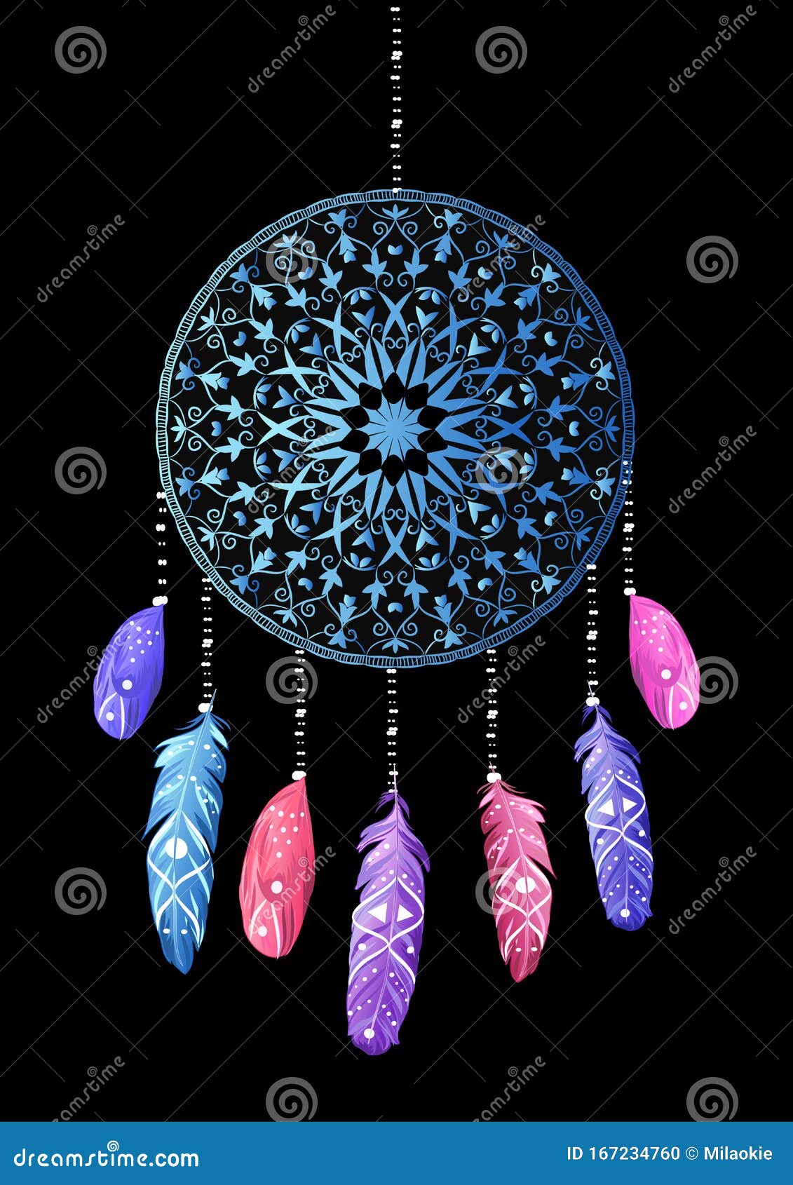 Hand Drawn Native American Talisman Stock Illustrations – 428 Hand ...