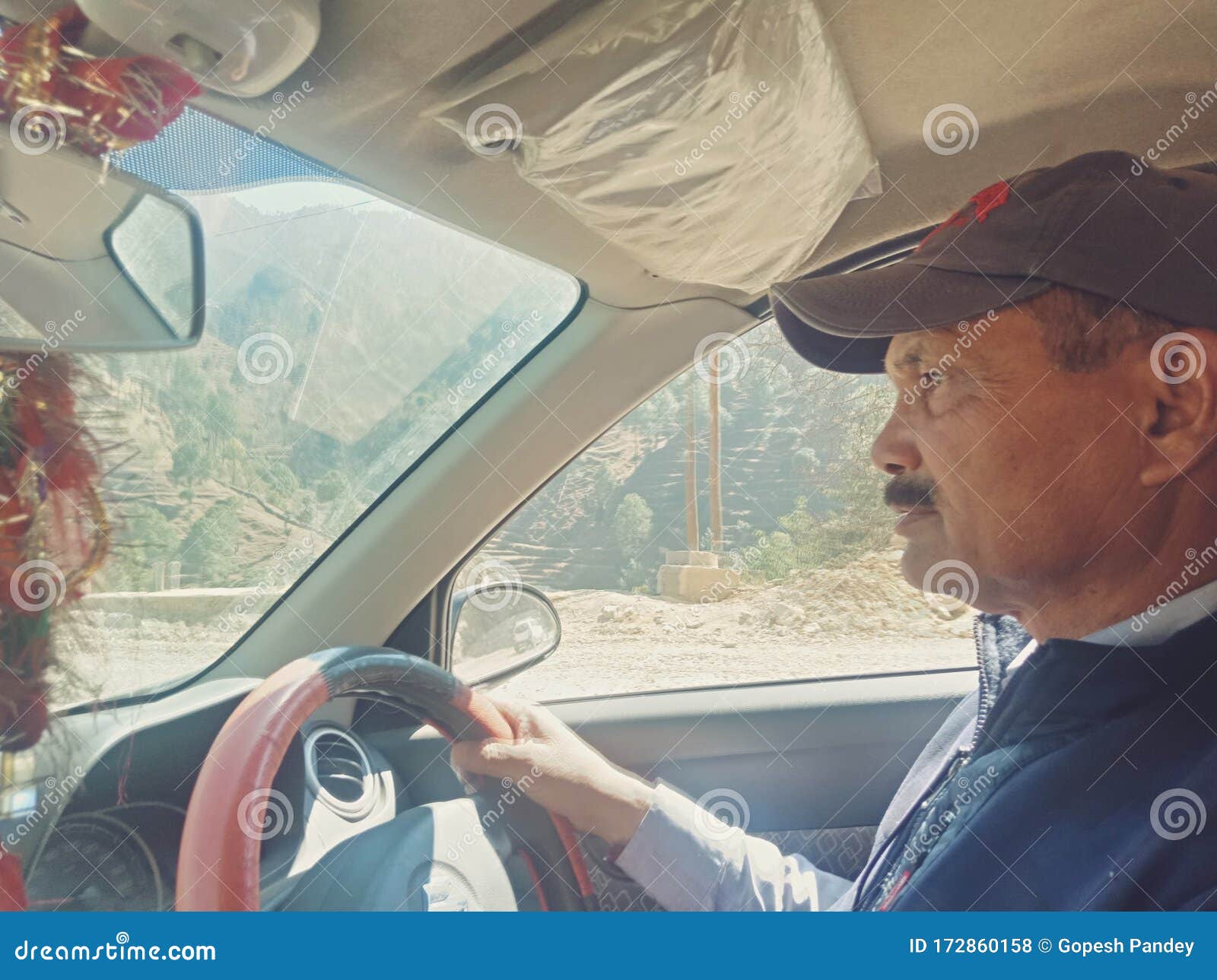 An Indian Driver Drives the Car Editorial Stock Photo - Image of ...