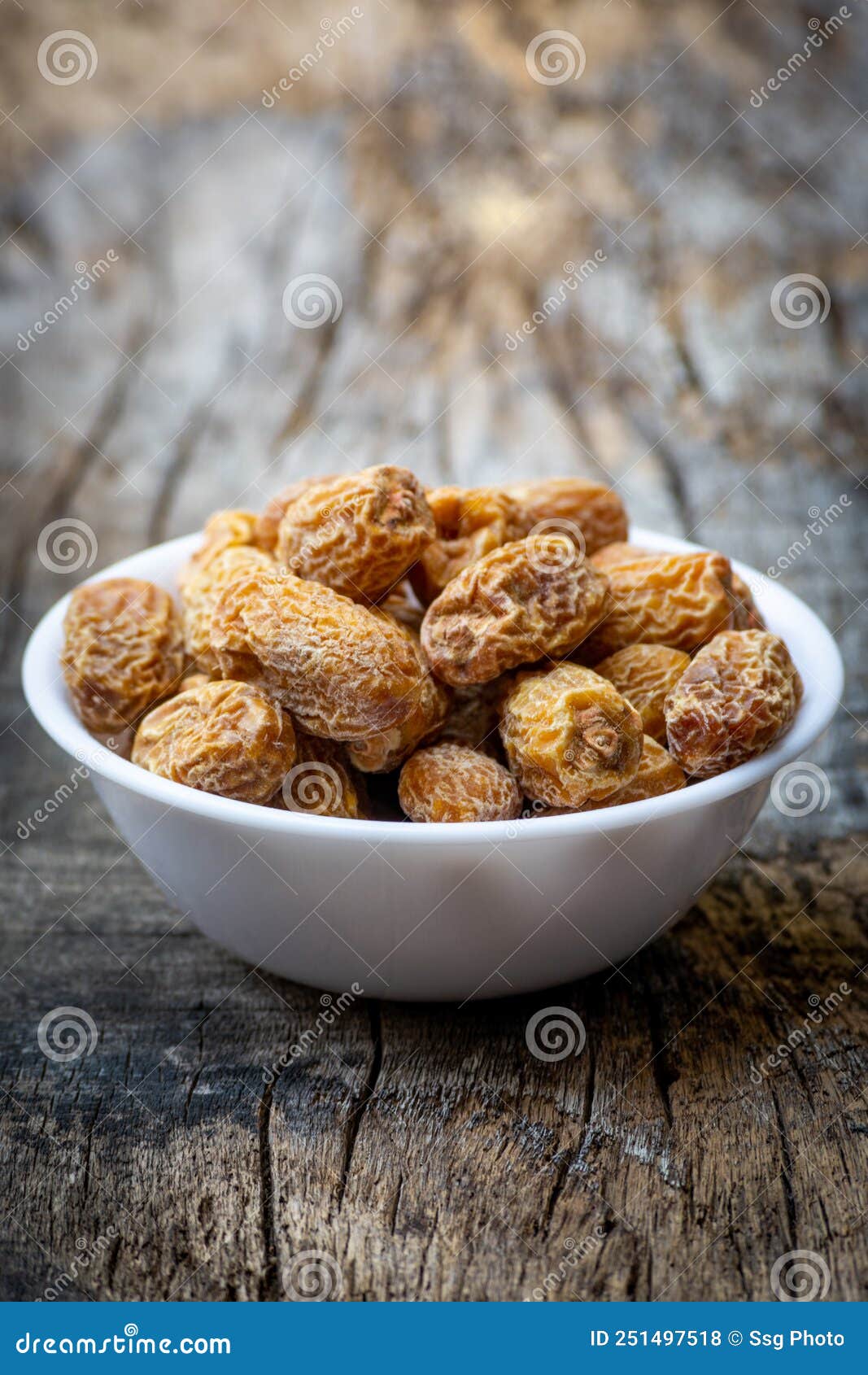 Indian Dry Dates in White Bowl. Stock Photo - Image of background ...