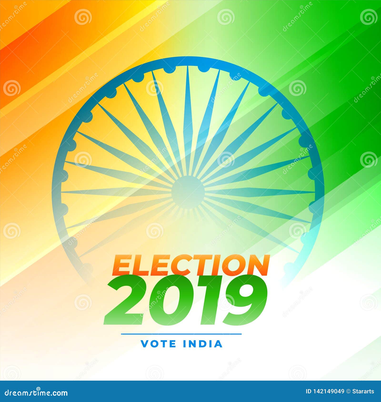 Indian Election Voting Background Design Stock Vector - Illustration of ...