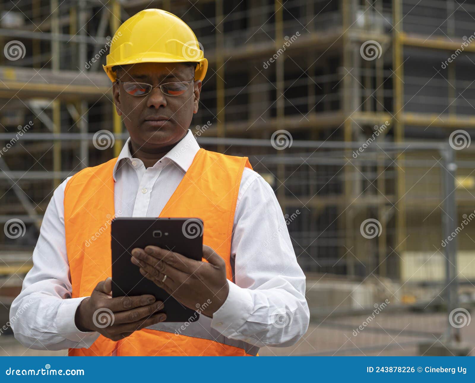 Indian engineer, portrait stock photo. Image of male - 243878226