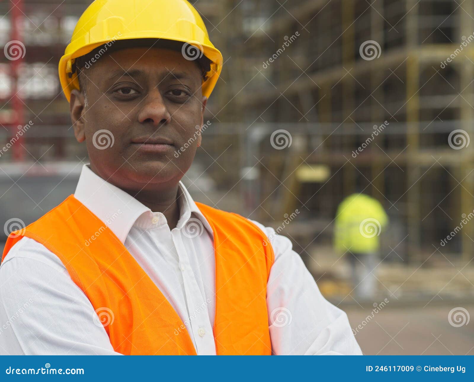 Indian engineer, portrait stock image. Image of inspector - 246117009
