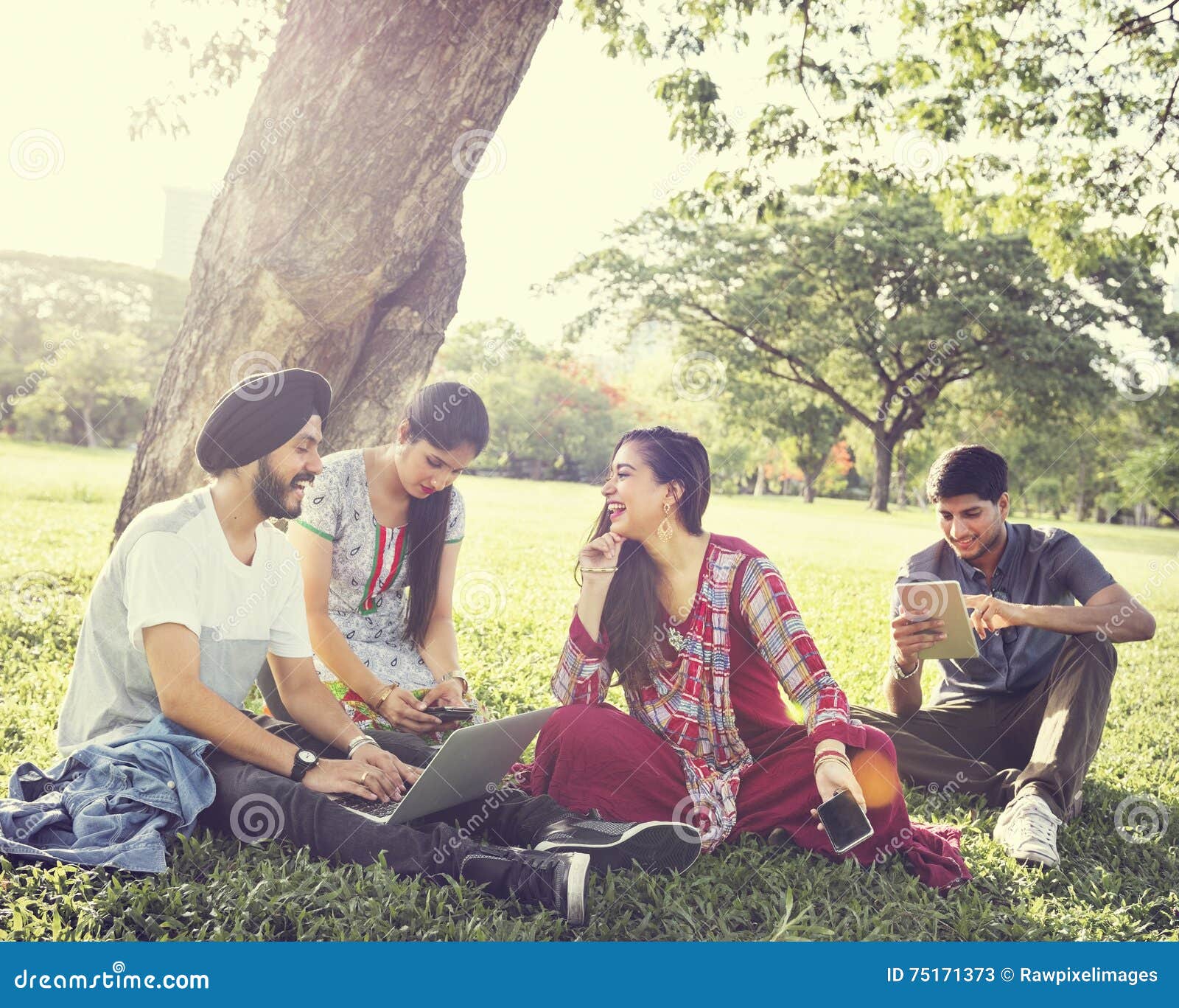 Indian Ethnicity Friendship Togetherness Concept Stock Image - Image of ...