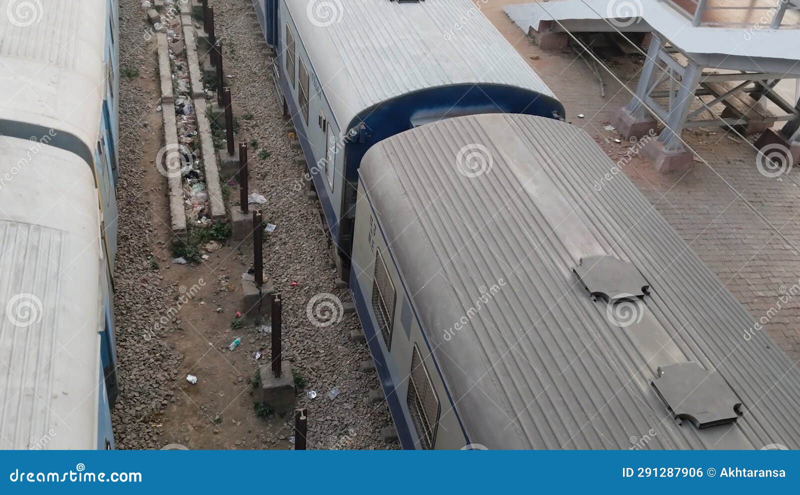 Indian Express Train Running through Over a Bridge Stock Photo - Image ...