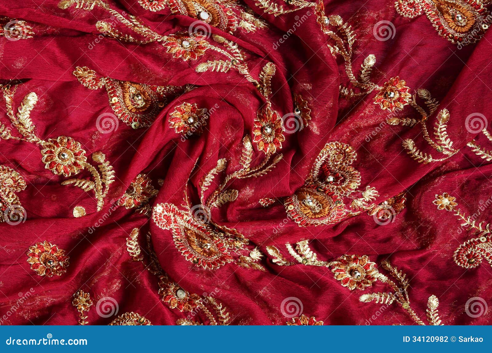 Indian fabric stock photo. Image of india, ornamental - 34120982