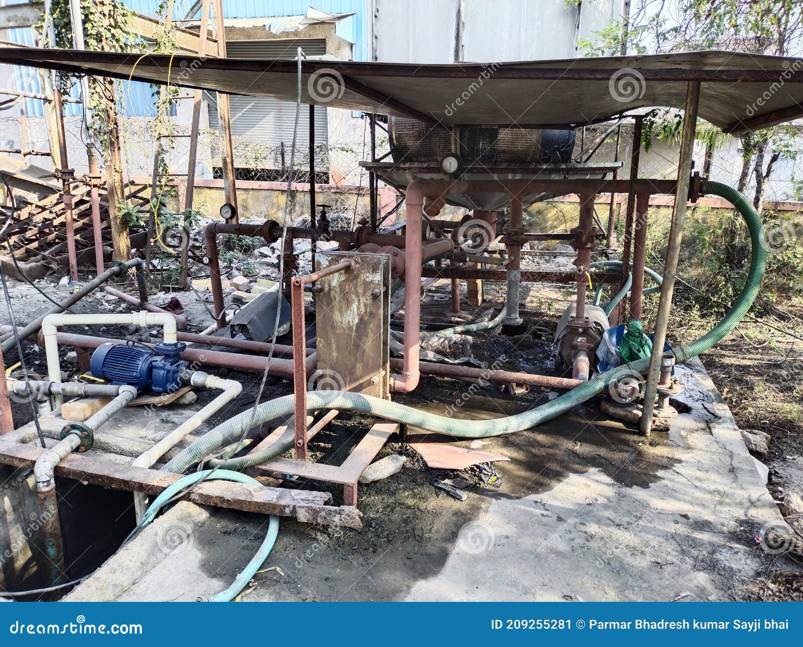 Indian factory machine stock image. Image of transport - 209255281