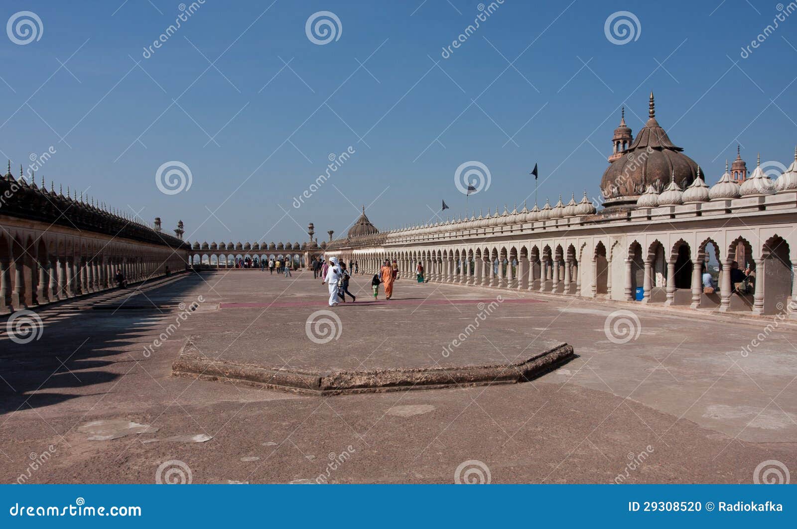 Indian Family Walking Inside the Historical Shrine Editorial Image ...