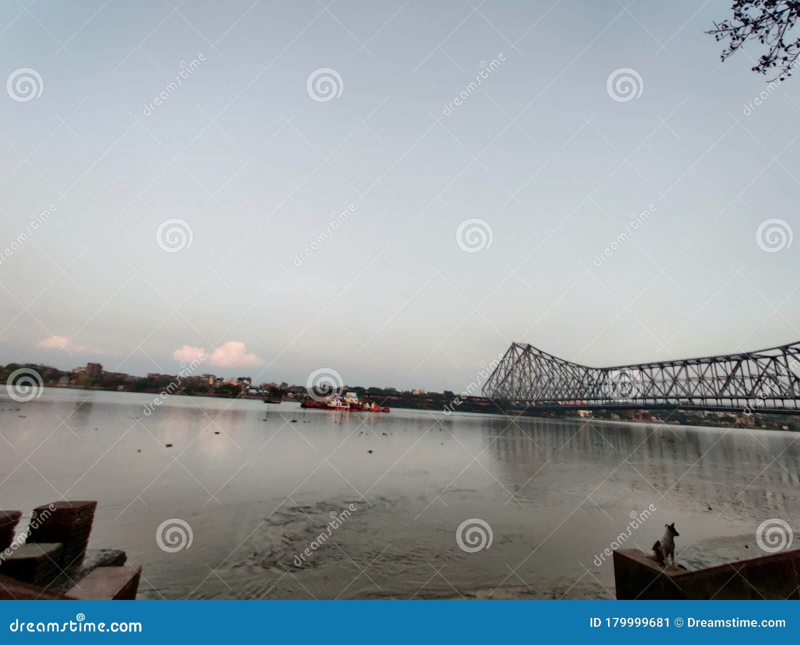 Indian Famous Howrah Bridge with Ganga River Editorial Photo - Image of ...