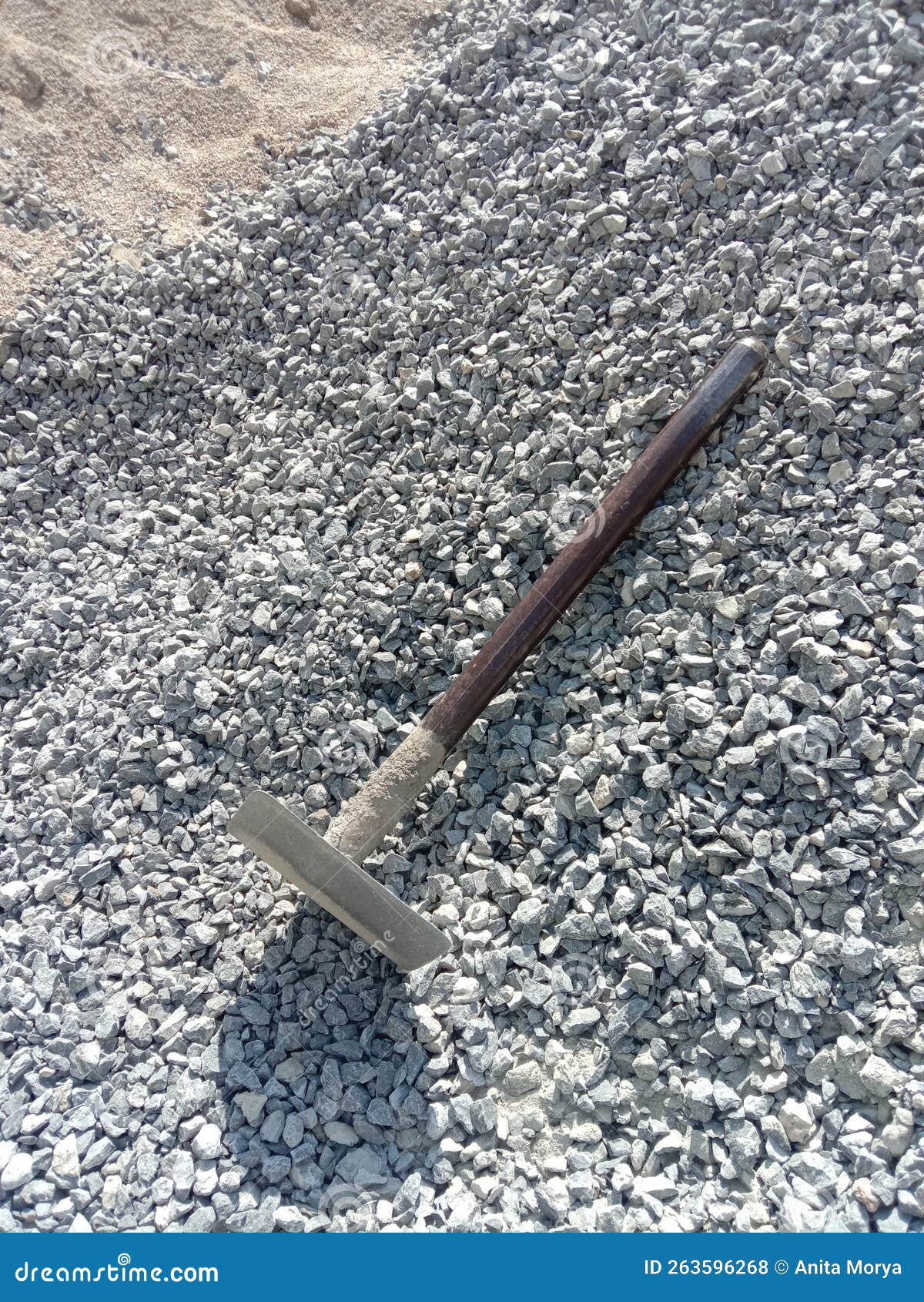 Indian Fawda Tool or Kudal or Spade and Stones Stock Photo - Image of ...