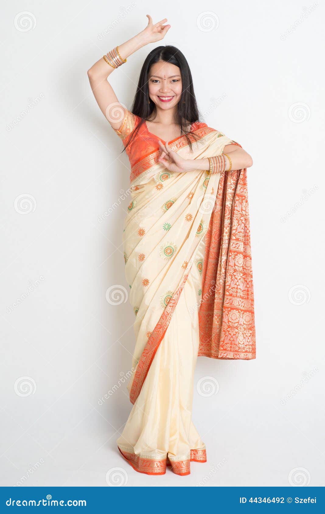 Indian Female in Dancing Pose Stock Photo - Image of attractive, lady ...