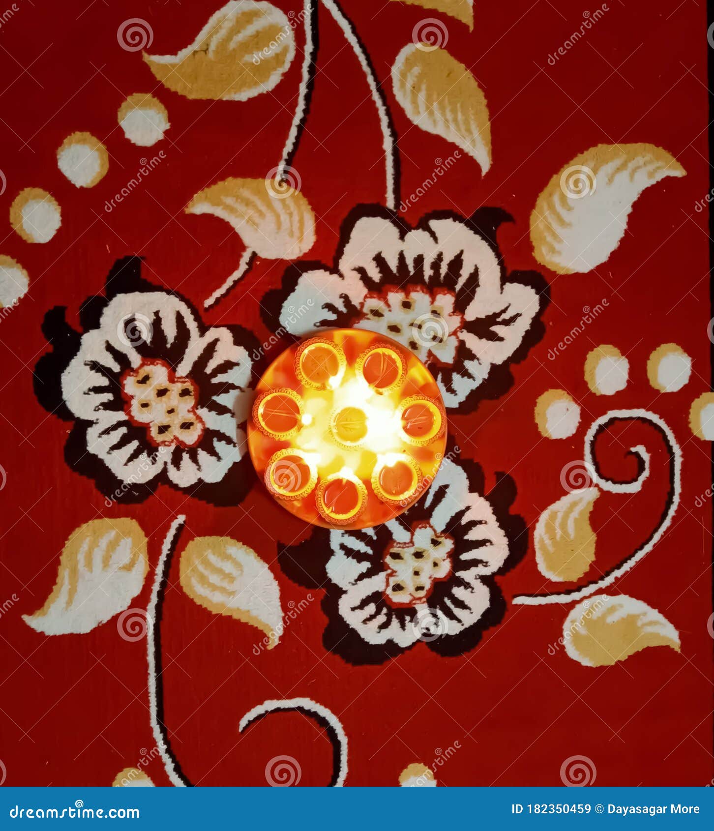 Indian Festival Diwali with Flame Stock Image - Image of indian ...