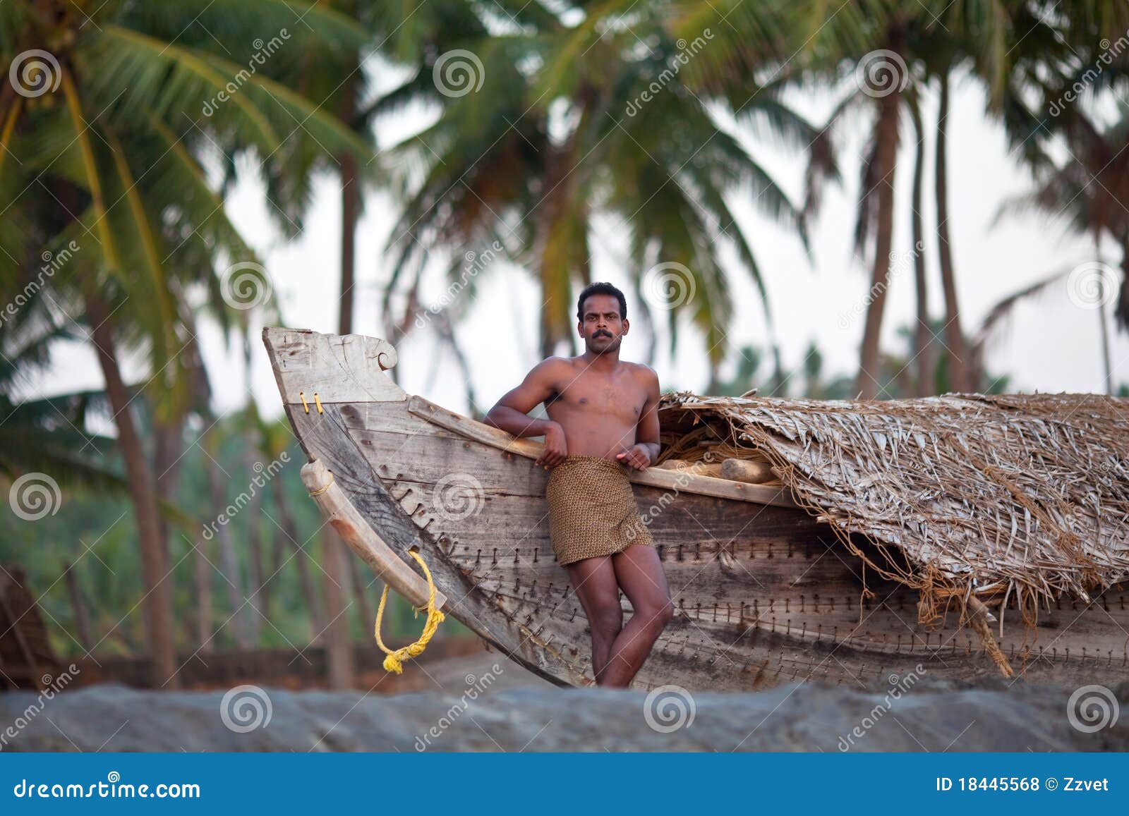 Indian fisherman editorial stock photo. Image of island - 18445568