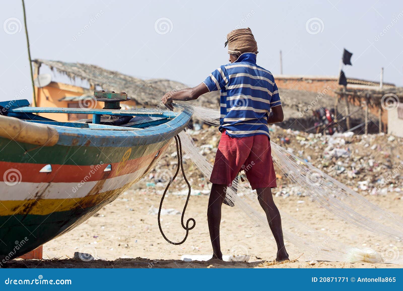 Indian fisherman editorial photo. Image of fish, travel - 20871771